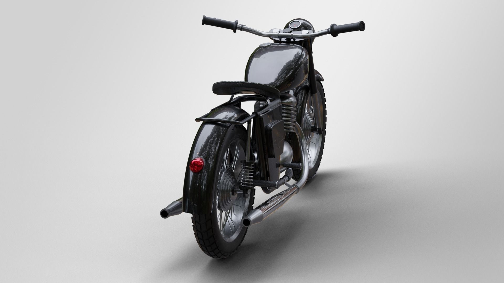 Motorcycle IZH 56 3D model | CGTrader