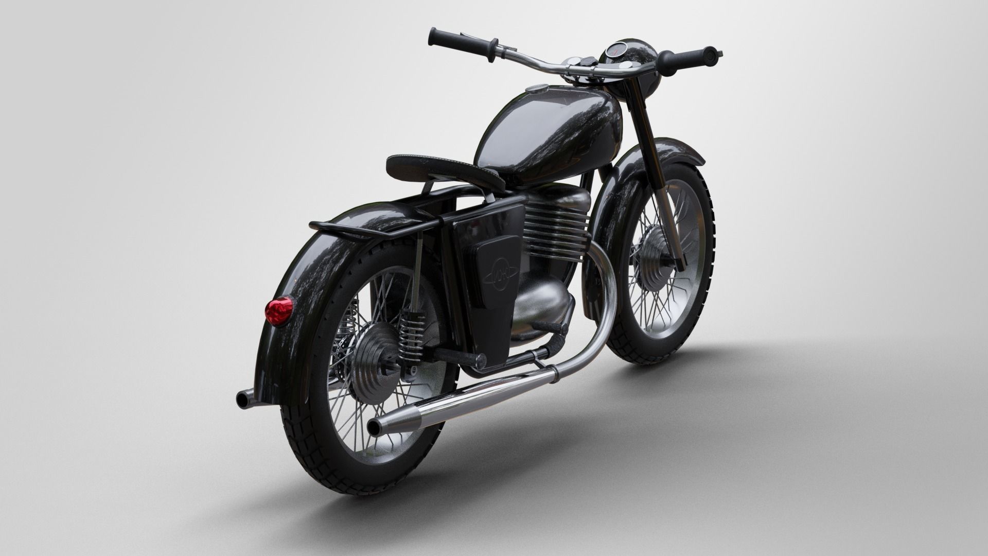 Motorcycle IZH 56 3D model | CGTrader