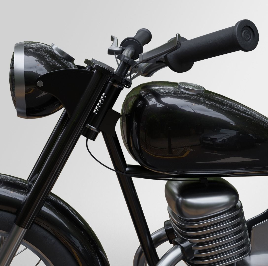 Motorcycle IZH 56 3D model | CGTrader
