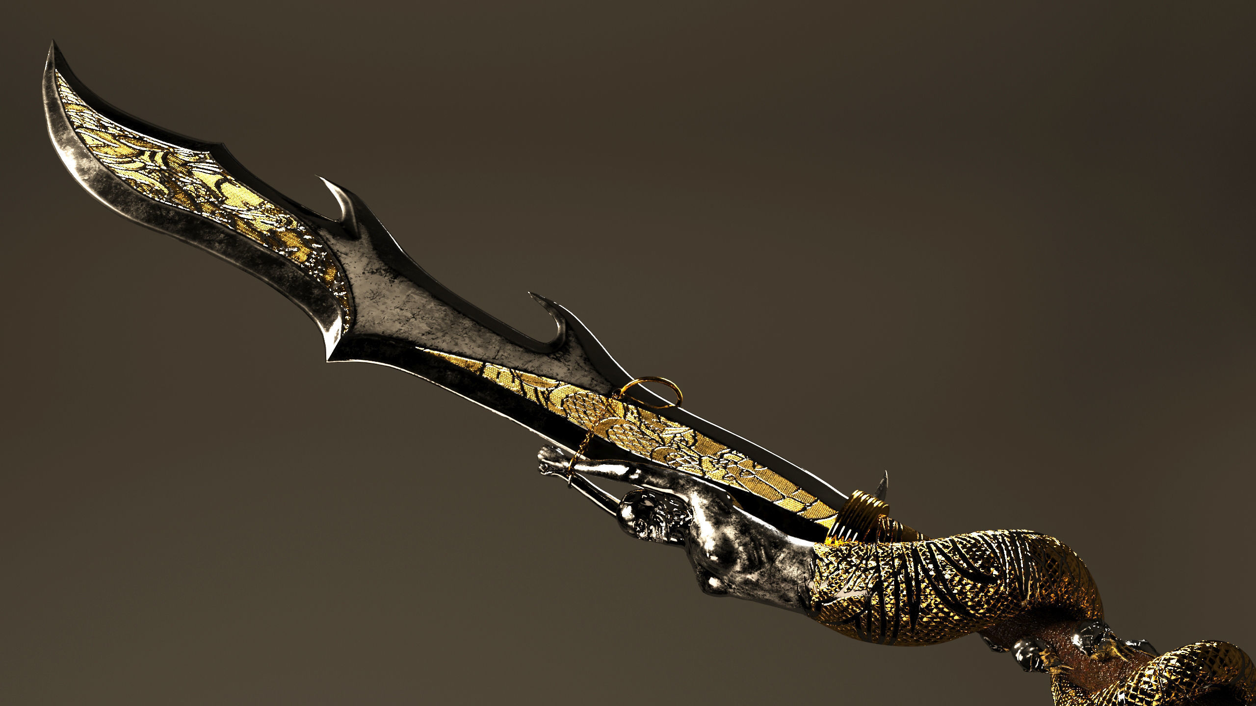 Samurai Naginata 3d Model Cgtrader