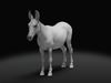 Grey Donkey Animated 3D model animated rigged | CGTrader