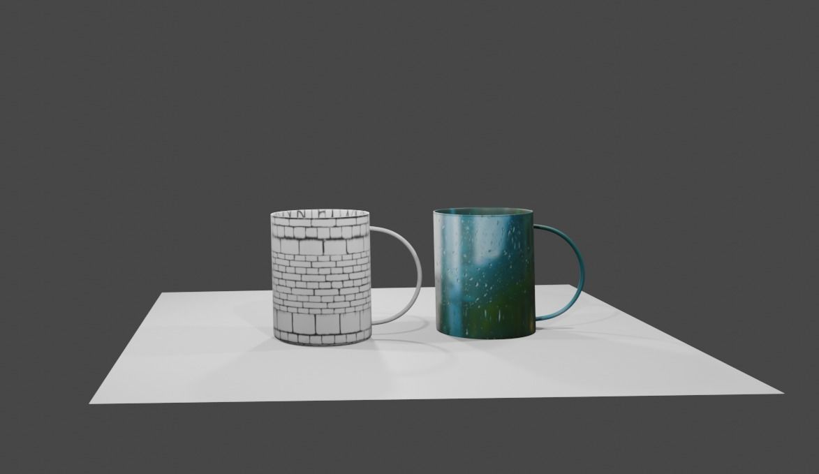 Realistic Textured Coffee Mugs free VR / AR / low-poly 3D model rigged ...
