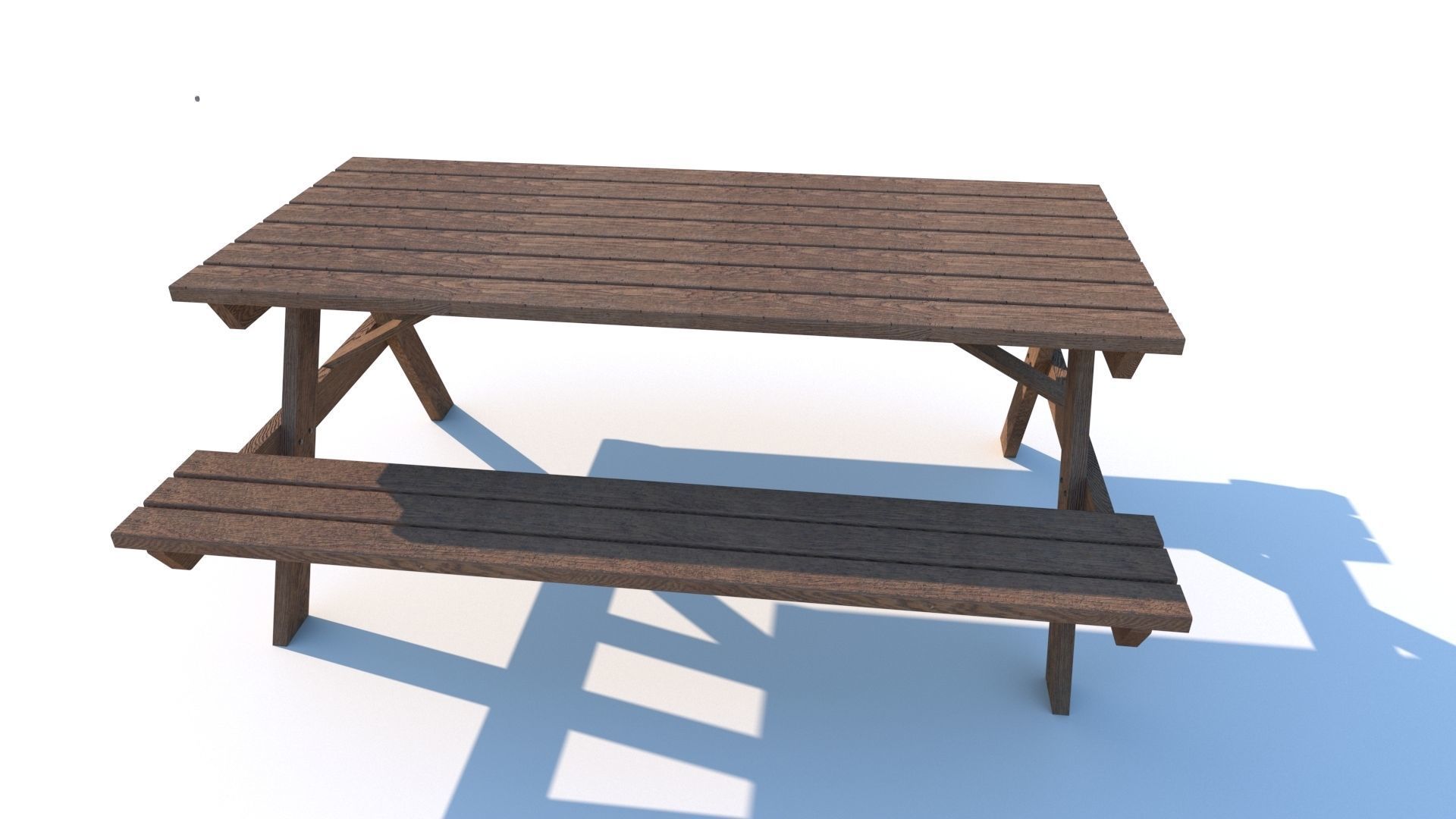 PICNIC TABLE free VR / AR / low-poly 3D model | CGTrader
