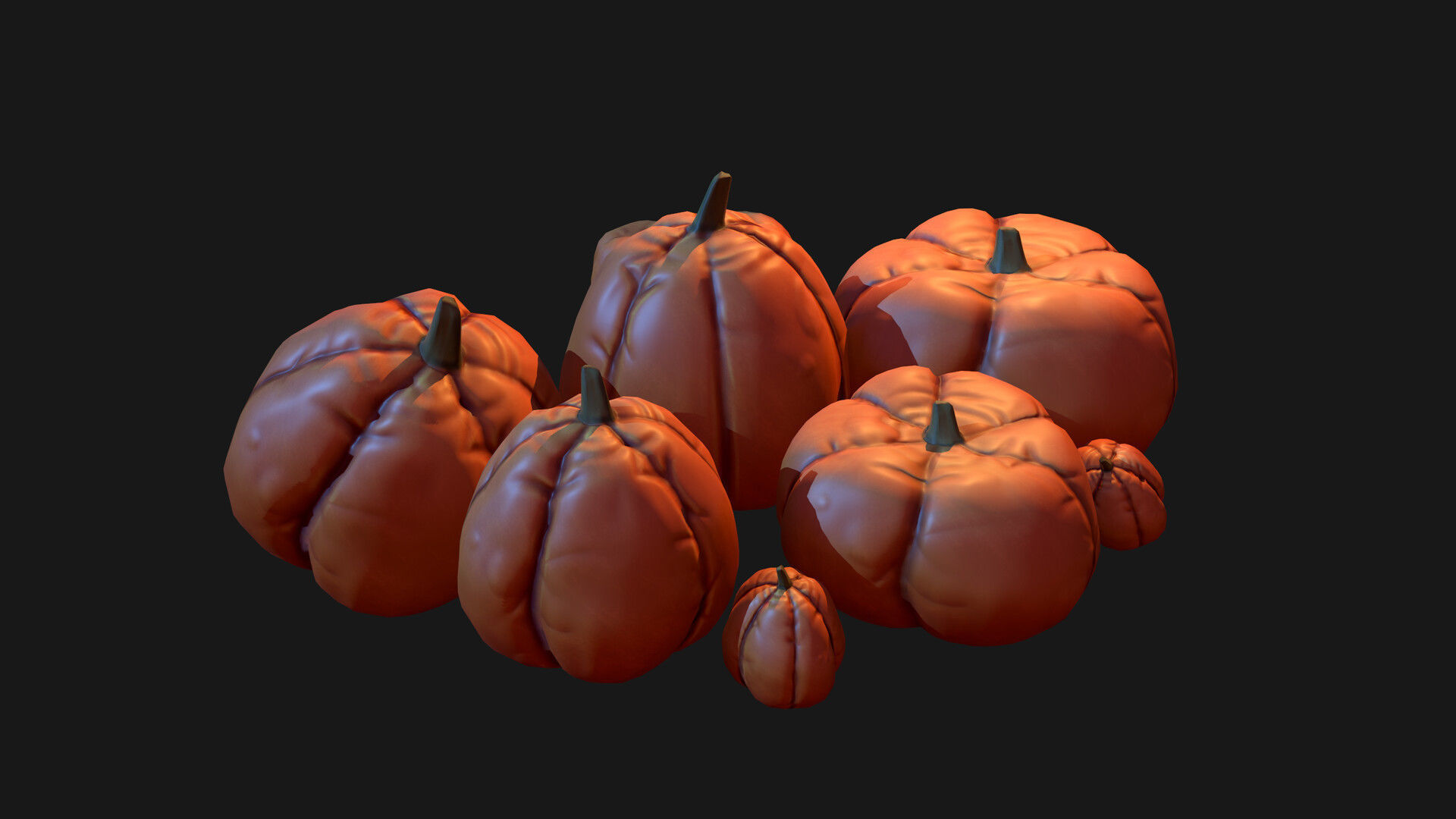 3D model Stylized Pumkin Props VR / AR / low-poly | CGTrader