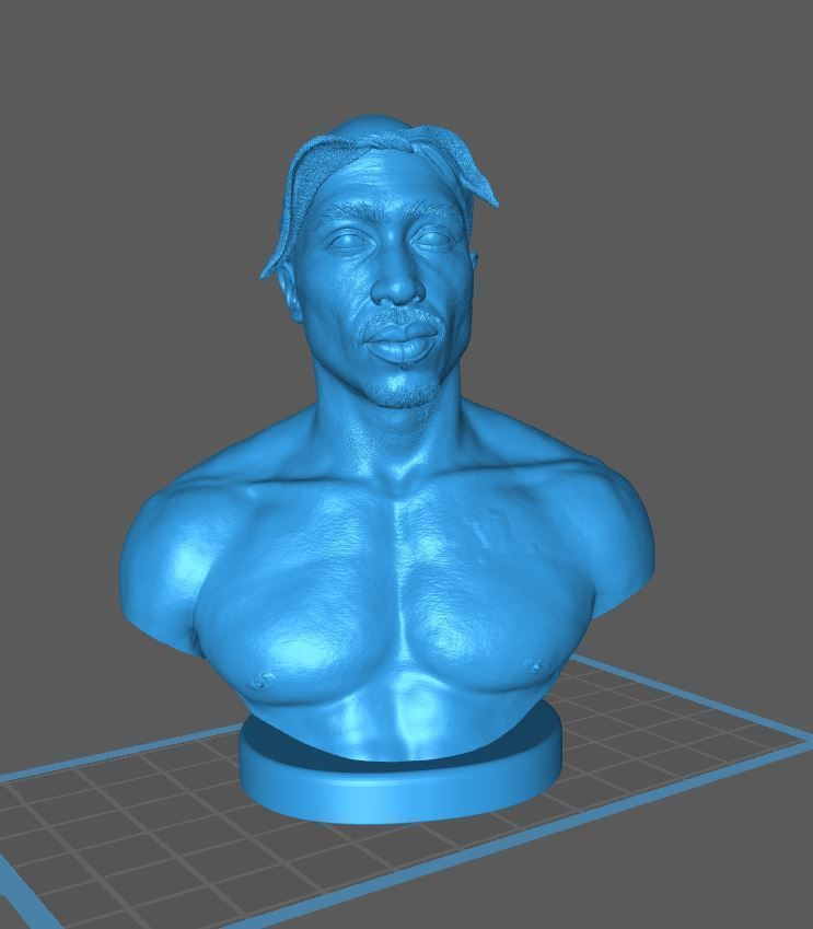 Tupac Shakur 3D model 3D printable | CGTrader