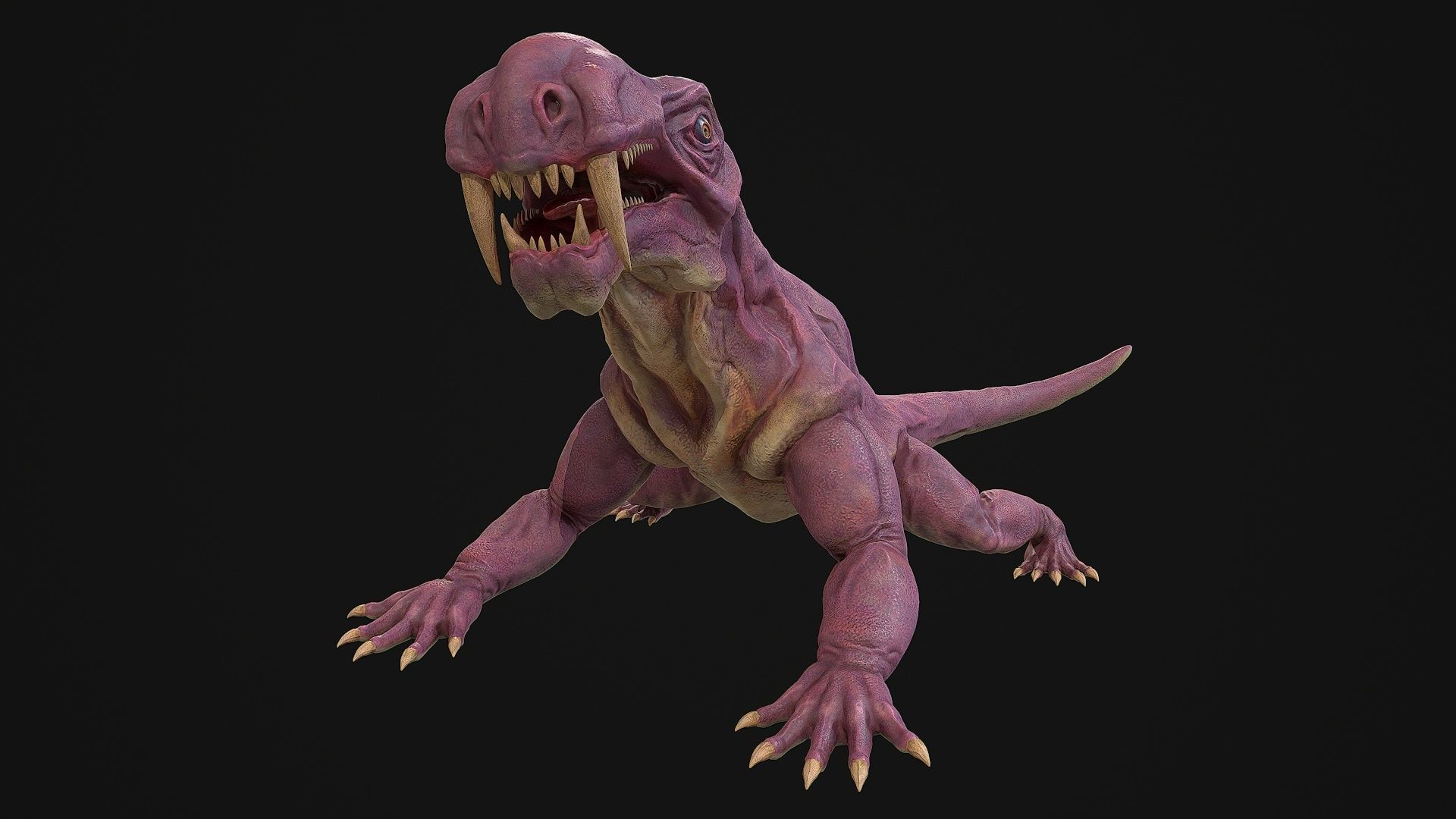 3D model Ivantosaurus ensifer ancient animal detailed VR / AR / low ...