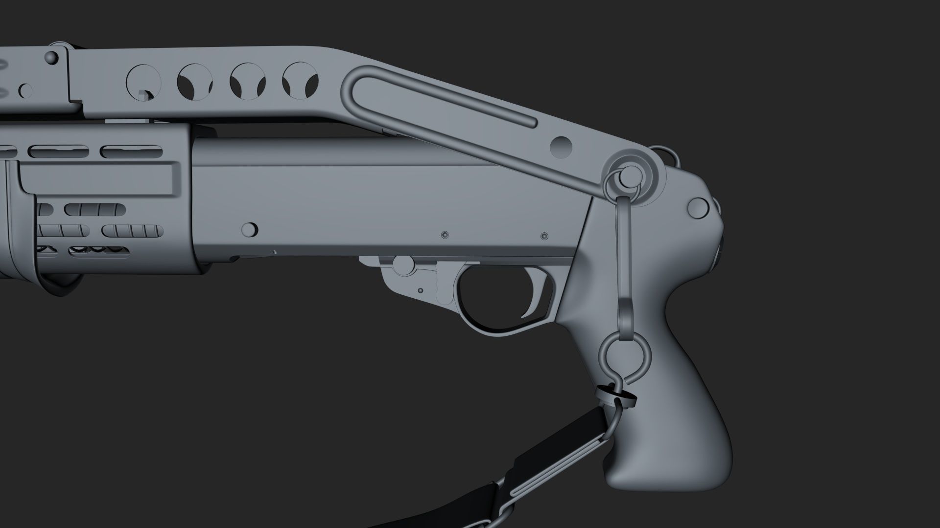 Franchi SPAS 12 3D model | CGTrader