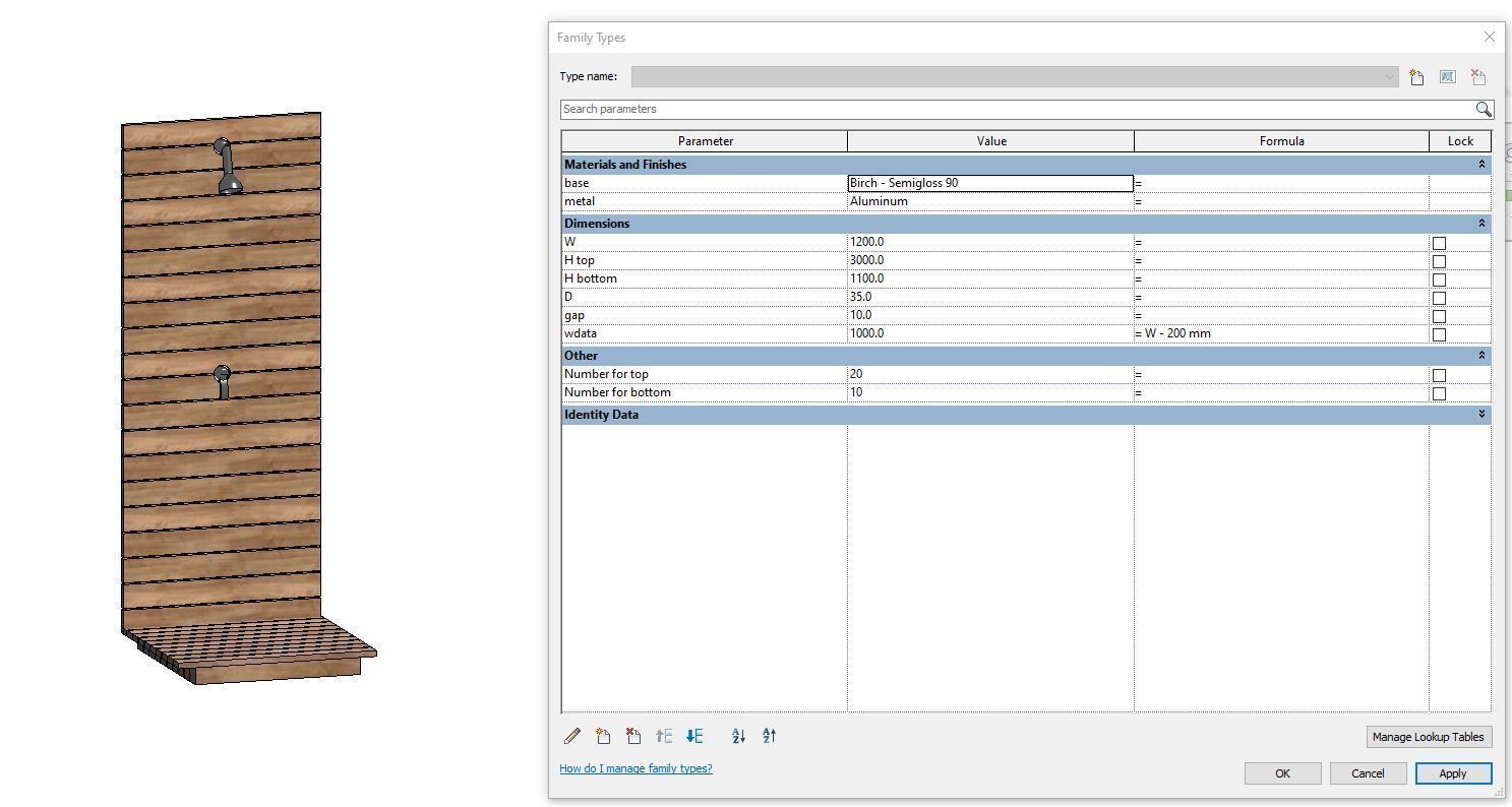 Exterior shower - Full parametric Revit Family free VR / AR / low-poly ...