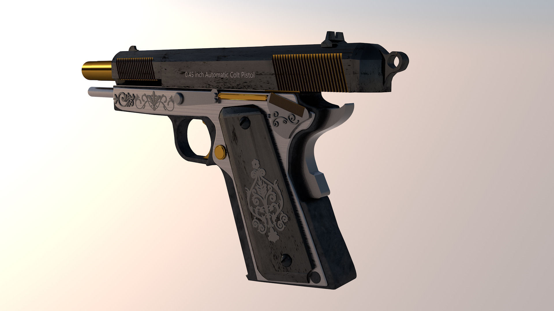 Colt 1911 Pistol 3D model | CGTrader