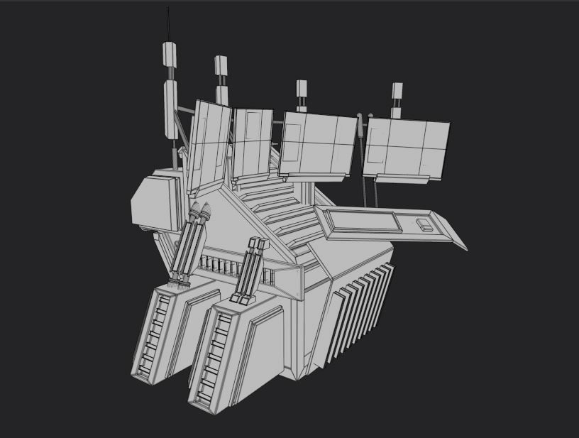 3D model Broken futuristic computer VR / AR / low-poly | CGTrader