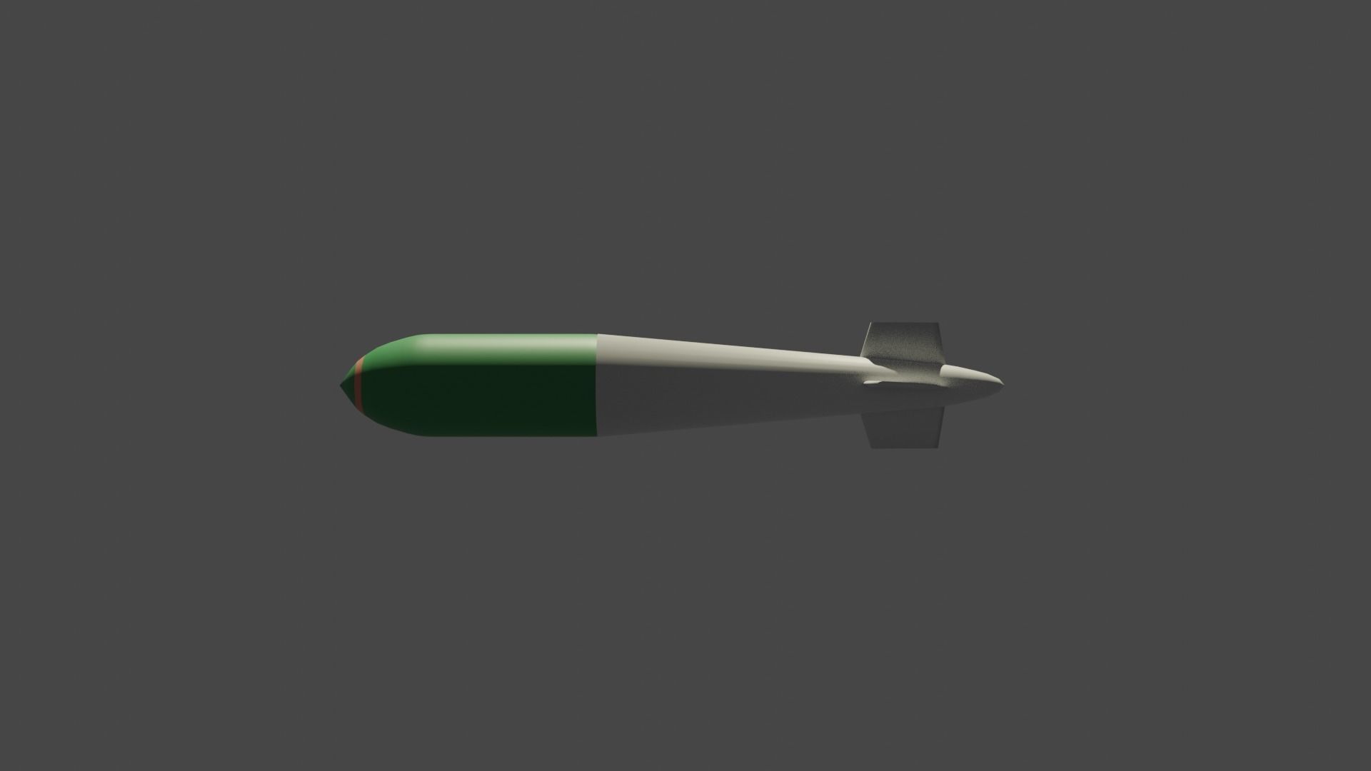 3D model British Explosive Ordnance DP 12000lb Tallboy bomb VR / AR ...