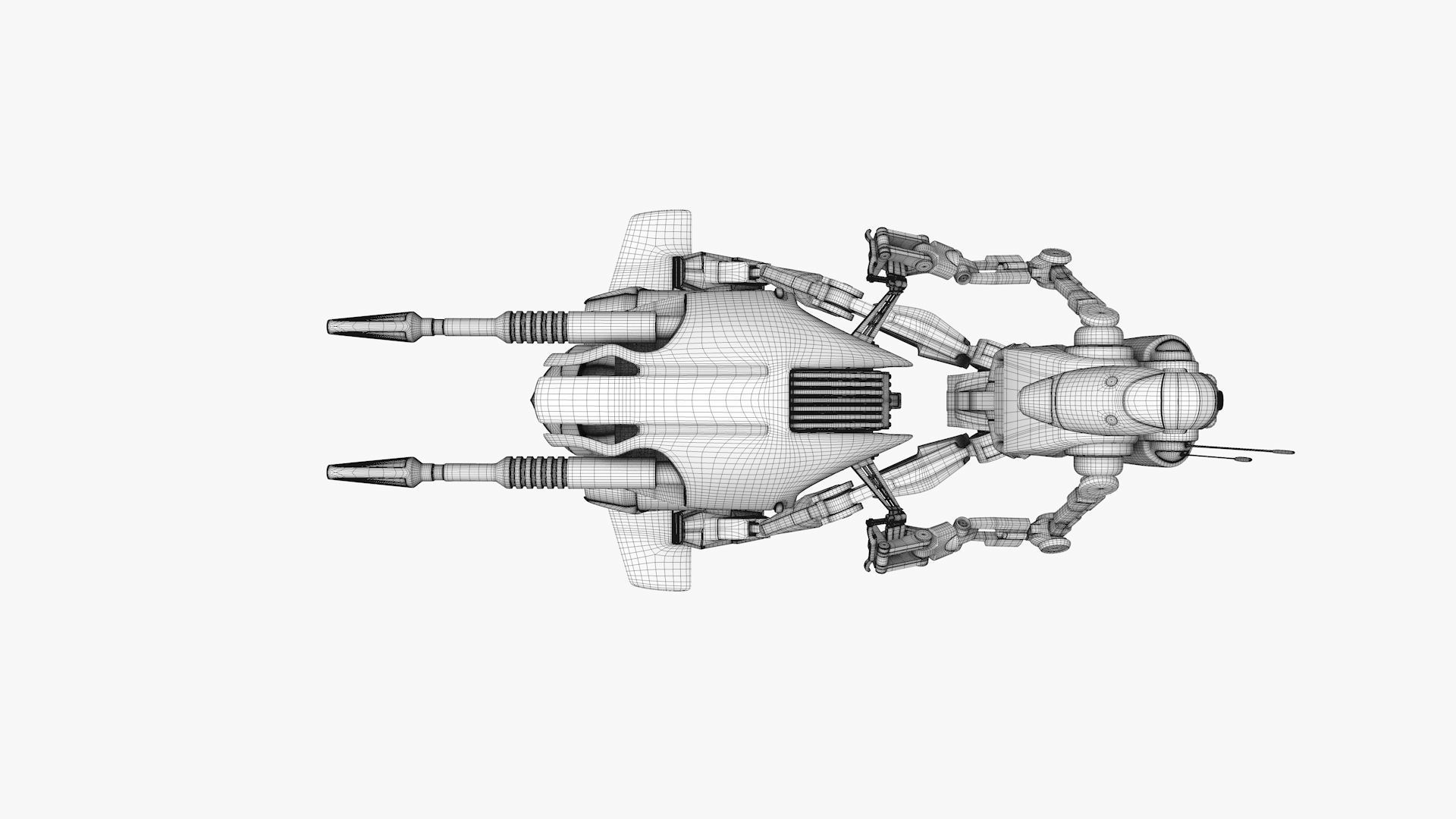 Star Wars - Battle Droid with STAP 3D model | CGTrader