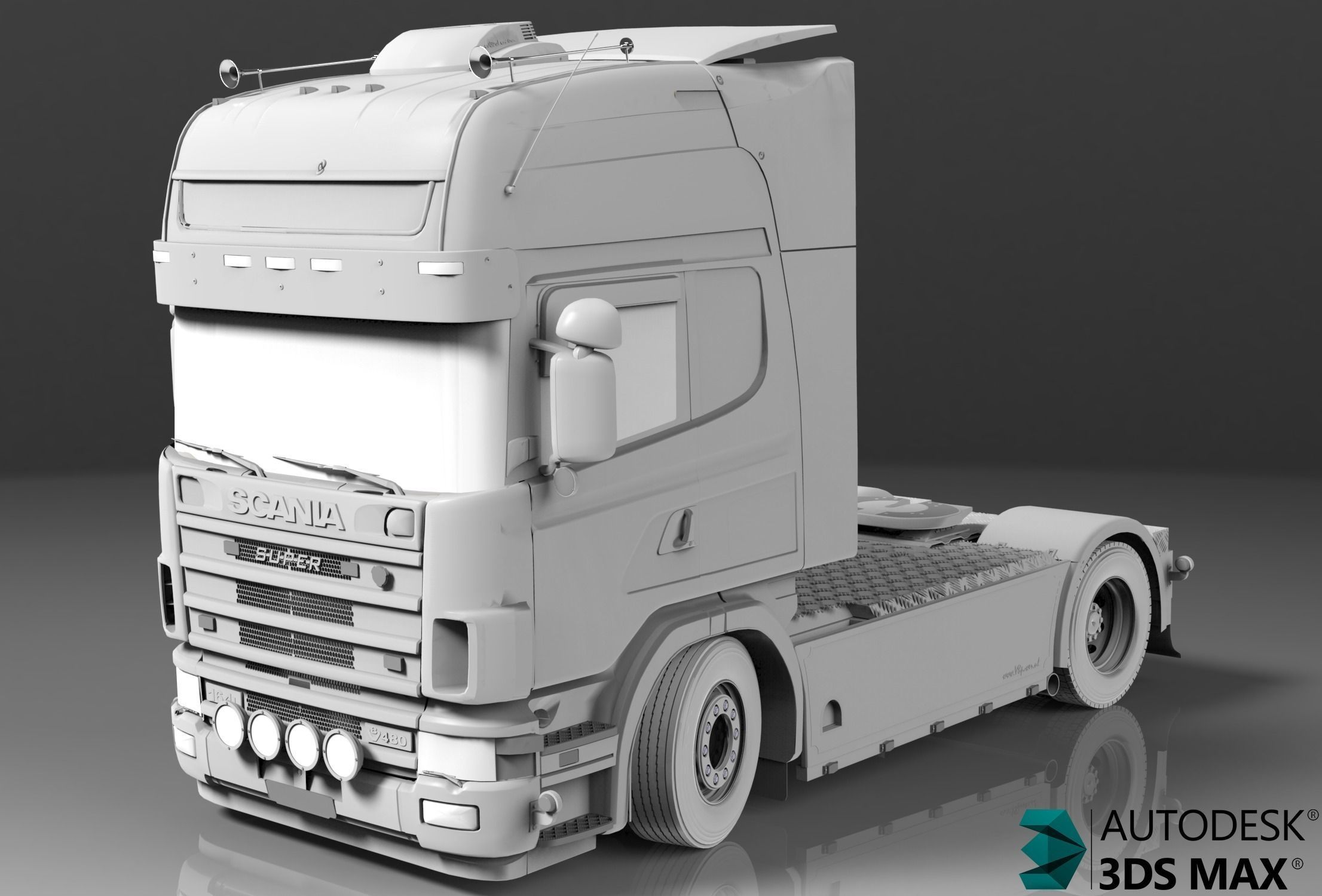 Scania 164L 480 V8 3D Model | CGTrader.com