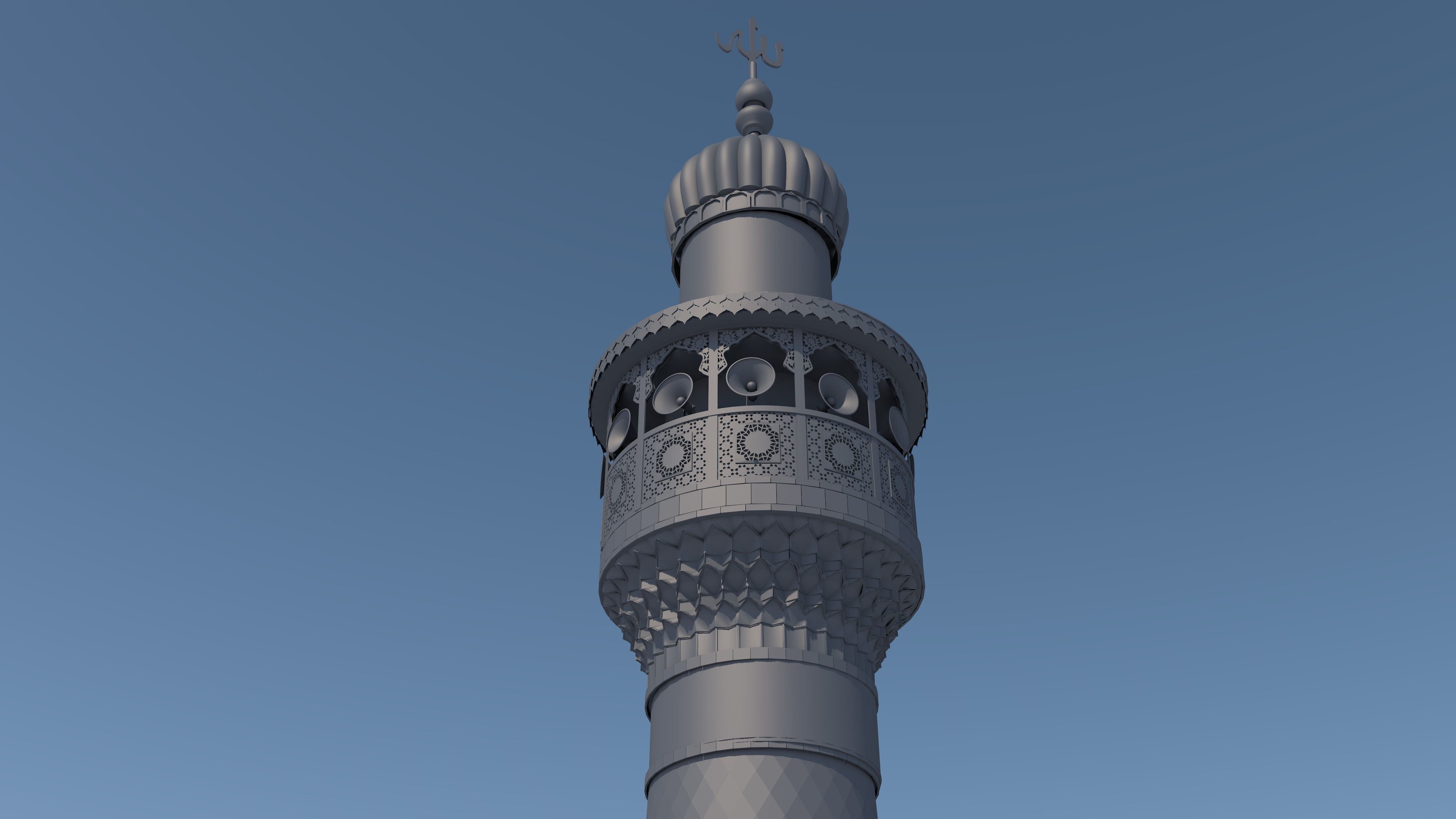 Golden minaret - imam ali free 3D model | CGTrader