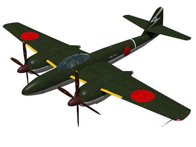 Mitsubishi Ki83 3D model | CGTrader