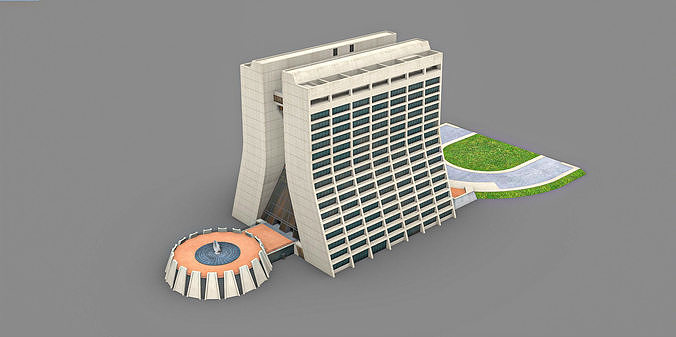 3D model Wilson Hall Fermilab building VR / AR / low-poly | CGTrader