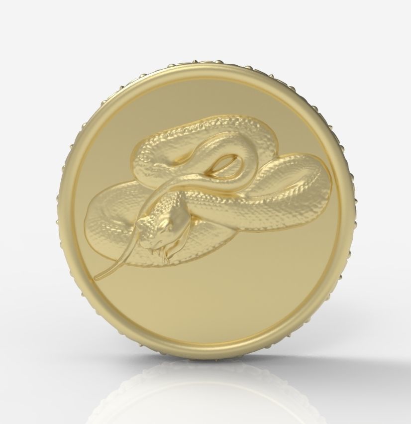 Chinese Zodiac Snake 3D model 3D printable | CGTrader