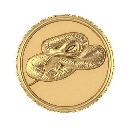 Chinese Zodiac Snake 3D model 3D printable | CGTrader