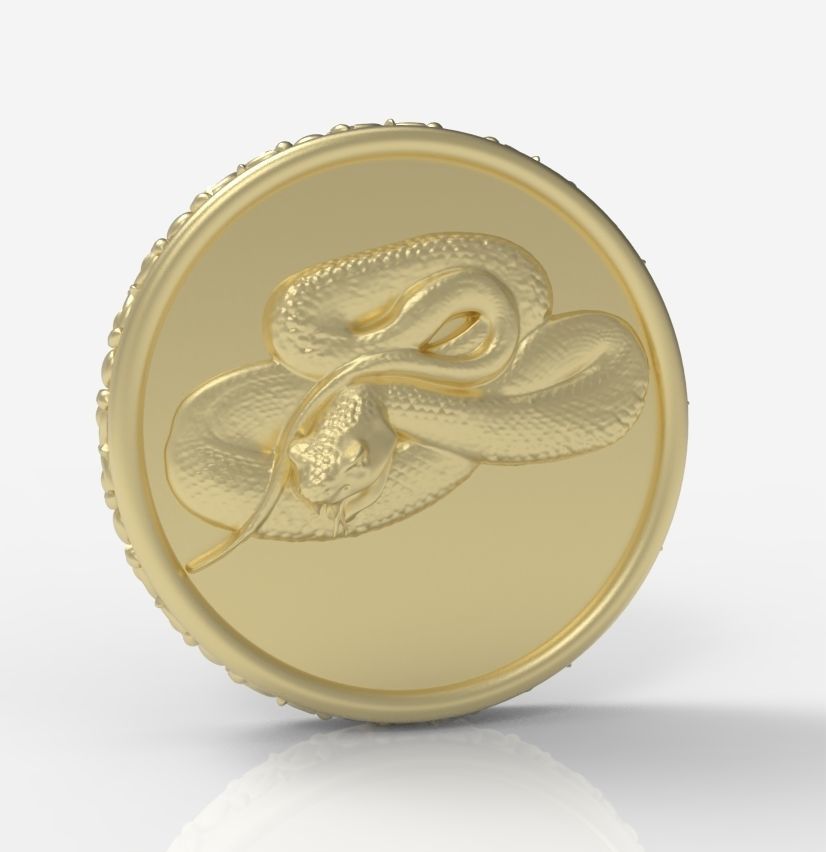 Chinese Zodiac Snake 3D model 3D printable | CGTrader