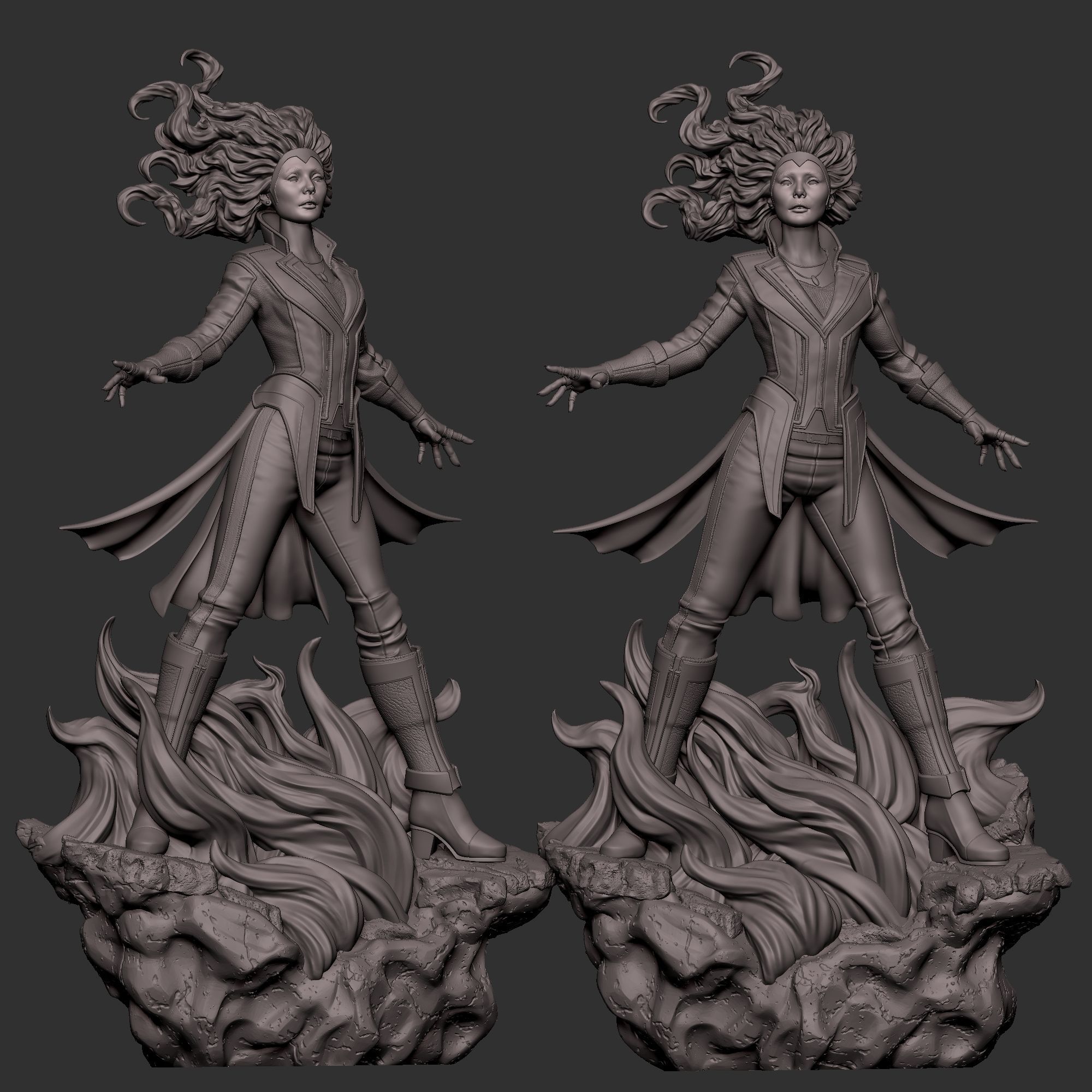 Scarlet Witch 3D model 3D printable | CGTrader