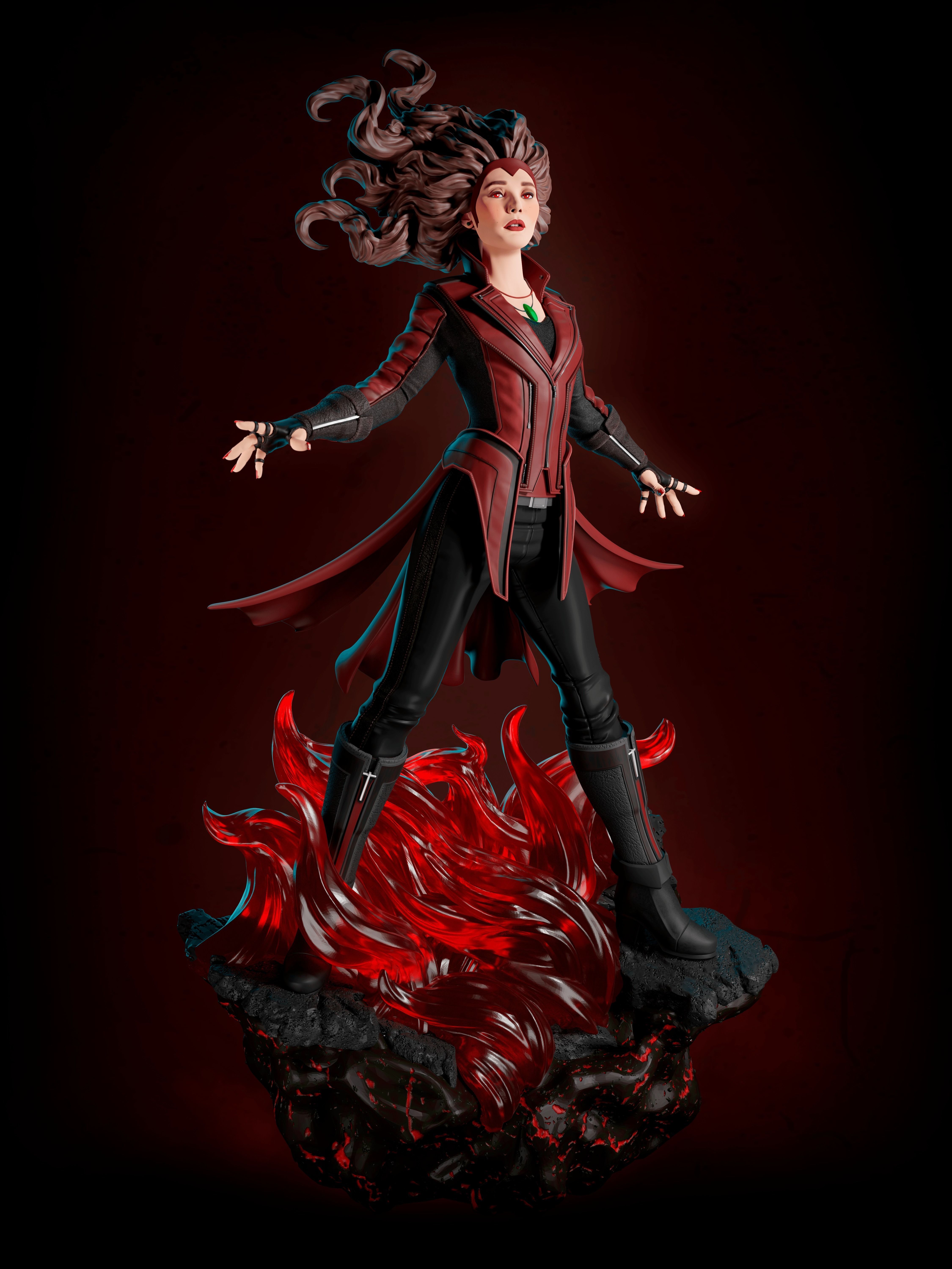 Scarlet Witch 3D model 3D printable | CGTrader