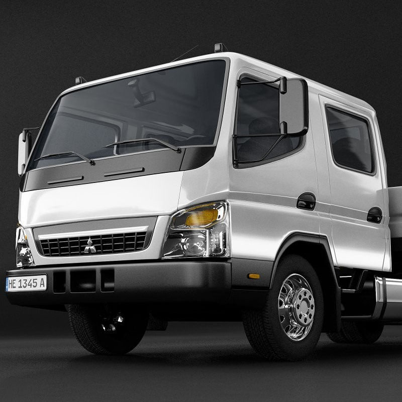 Mitsubishi Fuso FE160 Crew Cab Truck 3D model | CGTrader