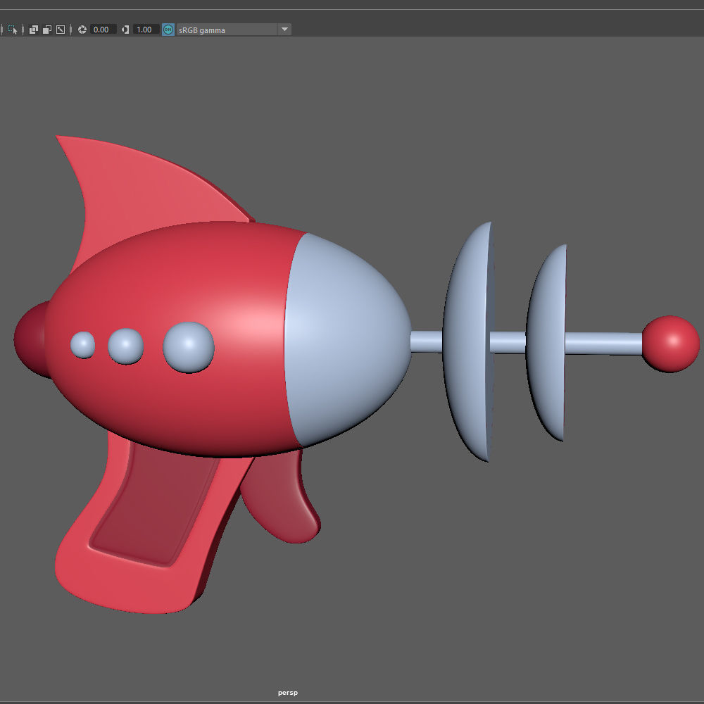 Space Gun Laser Cartoon 3D model | CGTrader