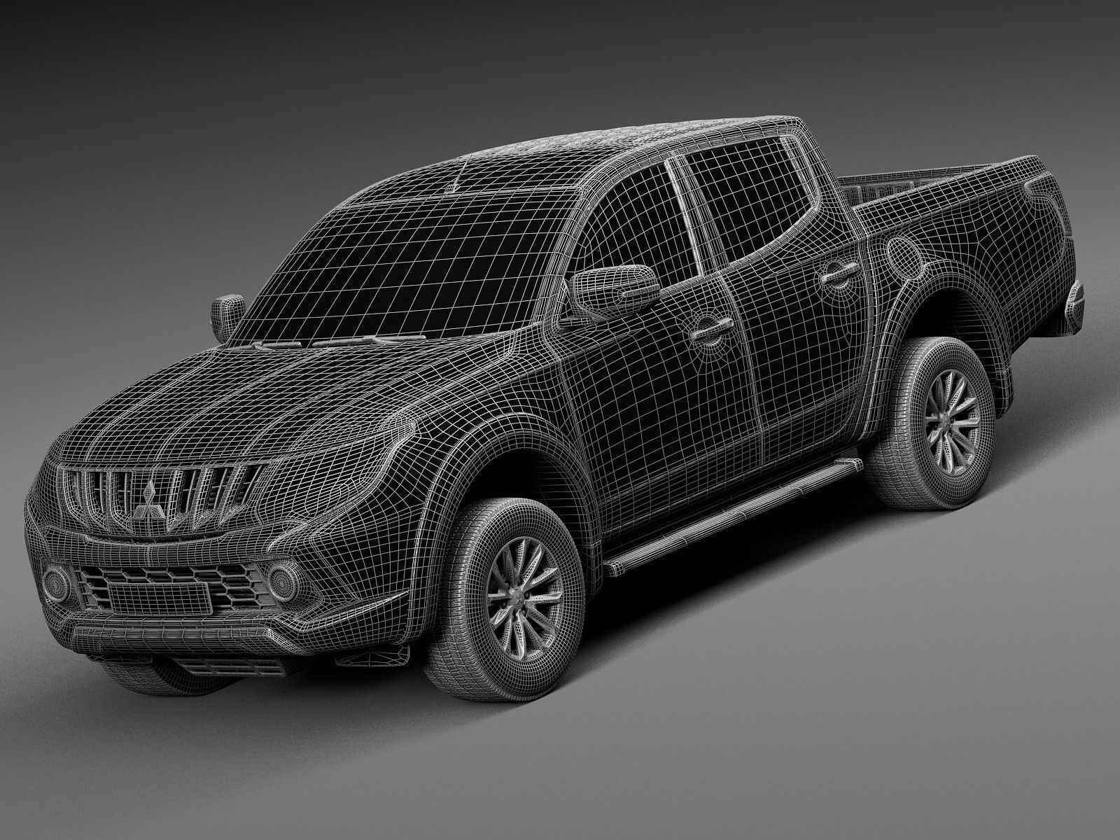 Mitsubishi L200 2016 3D model | CGTrader