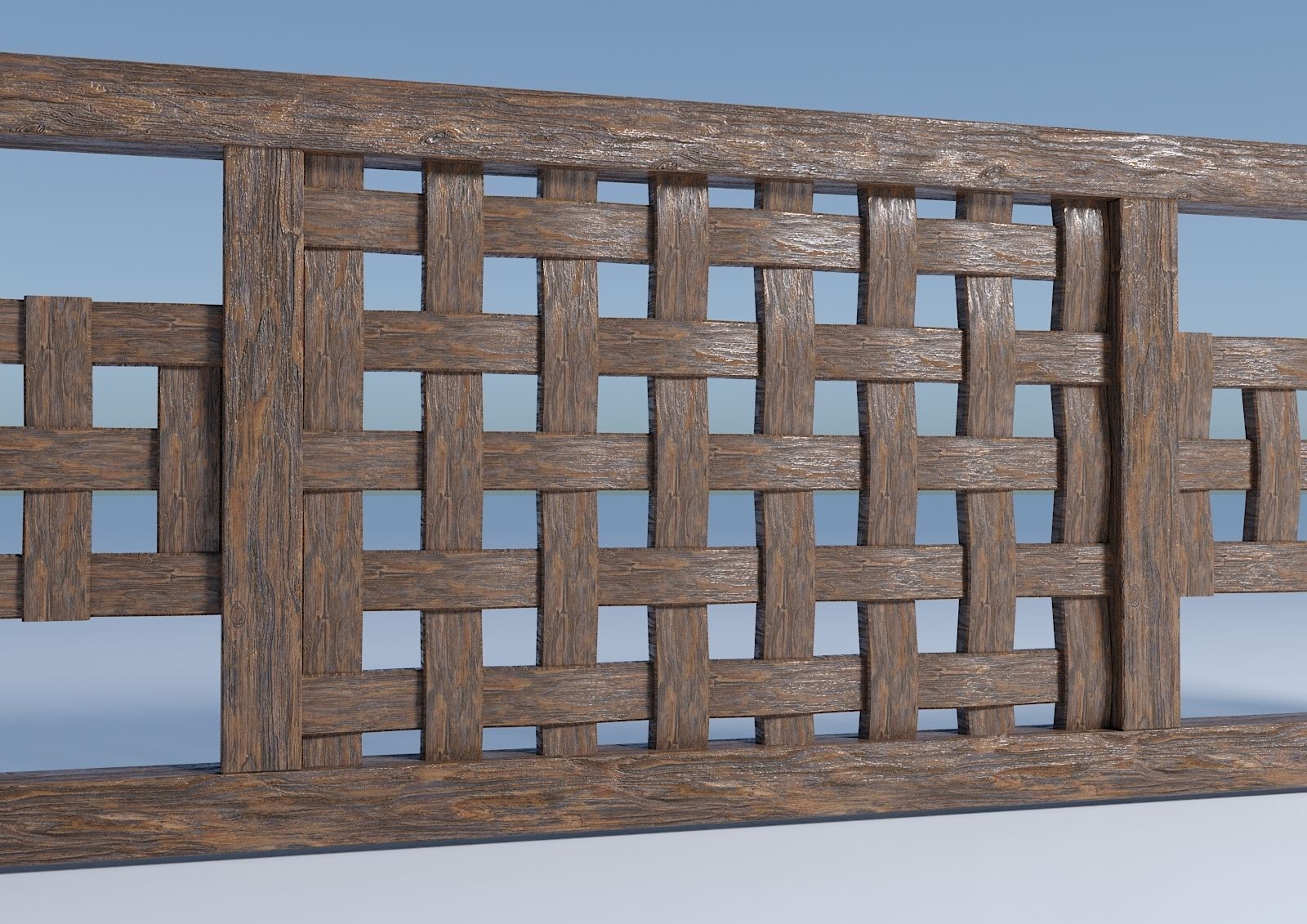 Wicker border 3D model | CGTrader