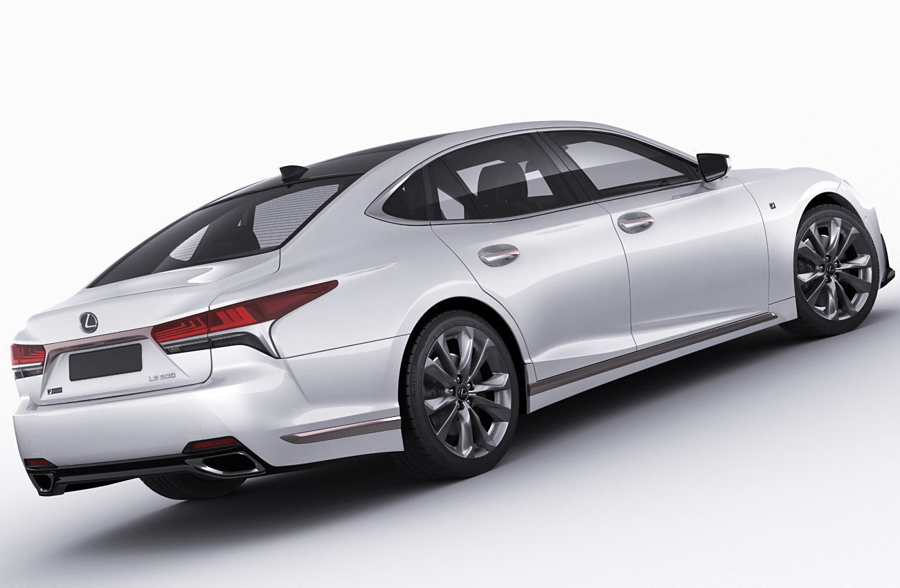 Lexus LS500 2021 hybrid and F-sport 3D model | CGTrader
