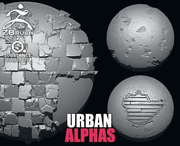 Urban Alphas ZBRush and Substance PSD 3D model | CGTrader