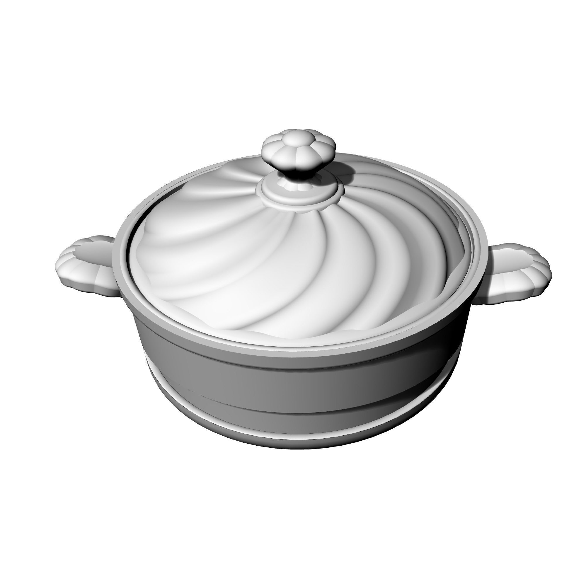 cooking pot and steel free 3D model 3D printable | CGTrader