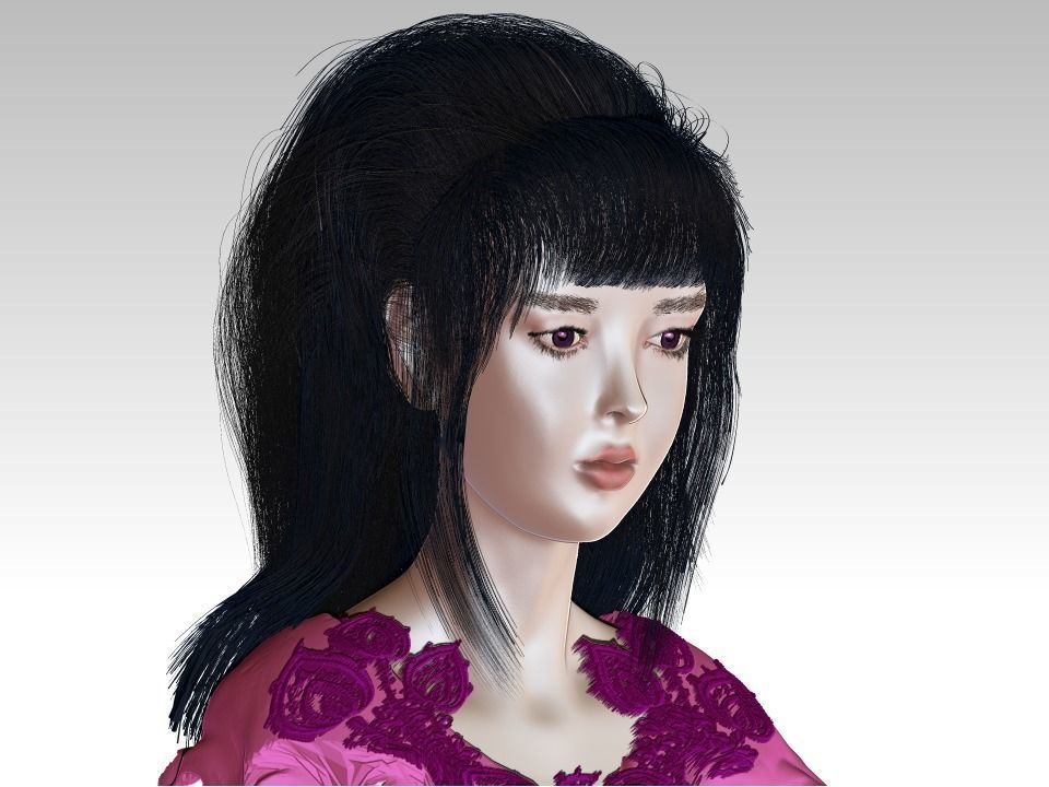 Korean girl 3D model | CGTrader