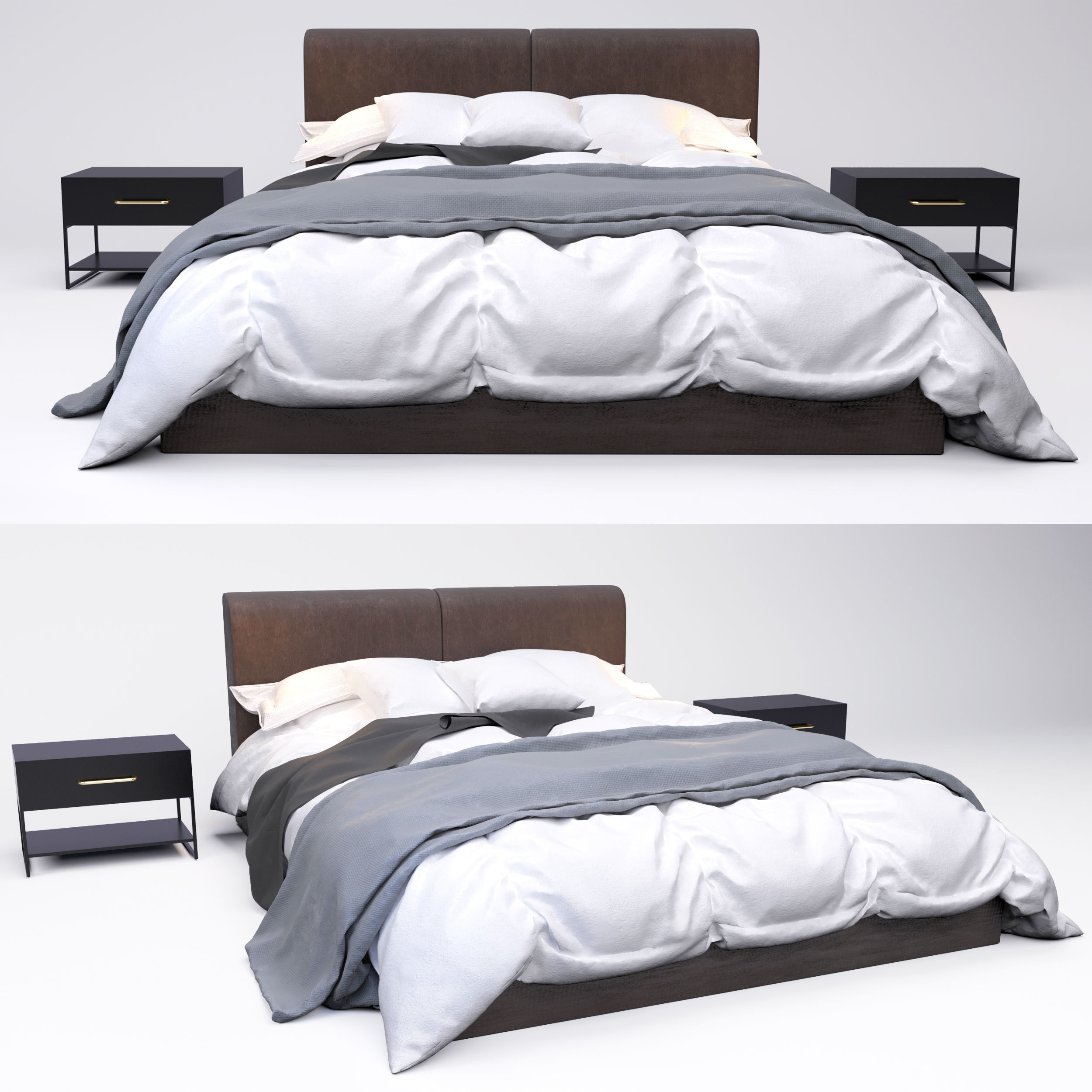 Bed design free 3D model | CGTrader