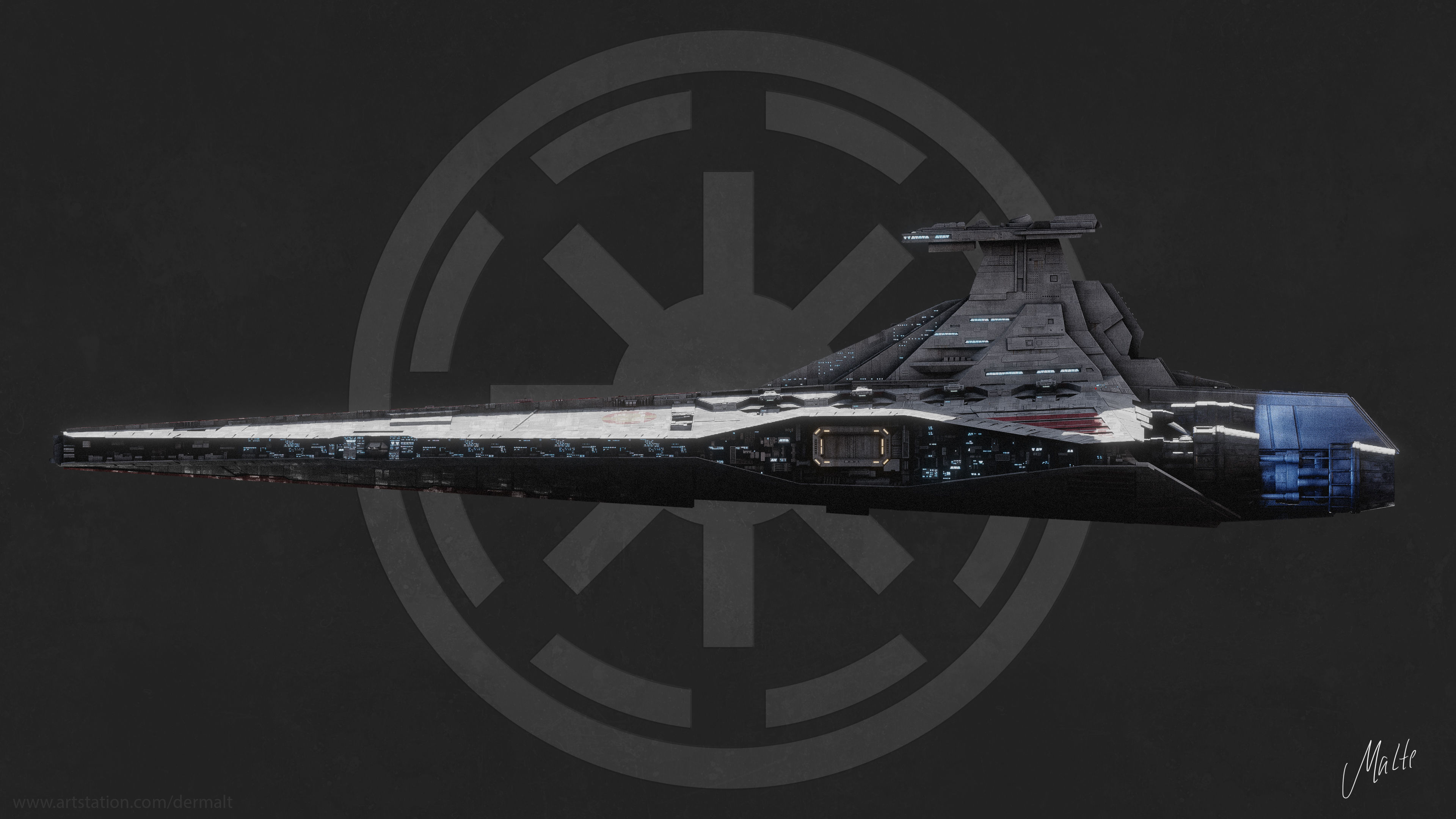 Venator-class Star Destroyer free 3D model rigged | CGTrader