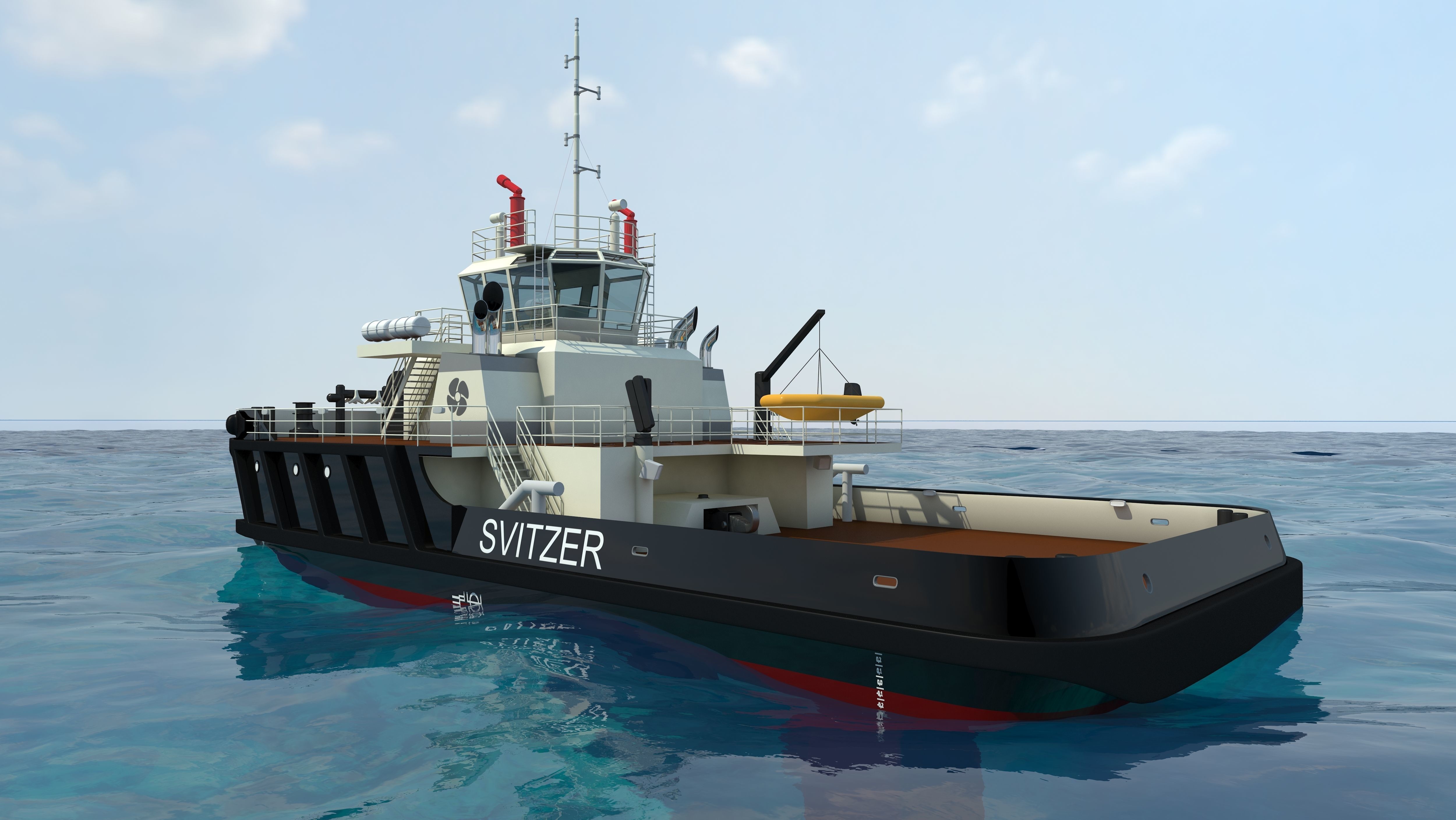 Svitzer tug boat 3D model | CGTrader