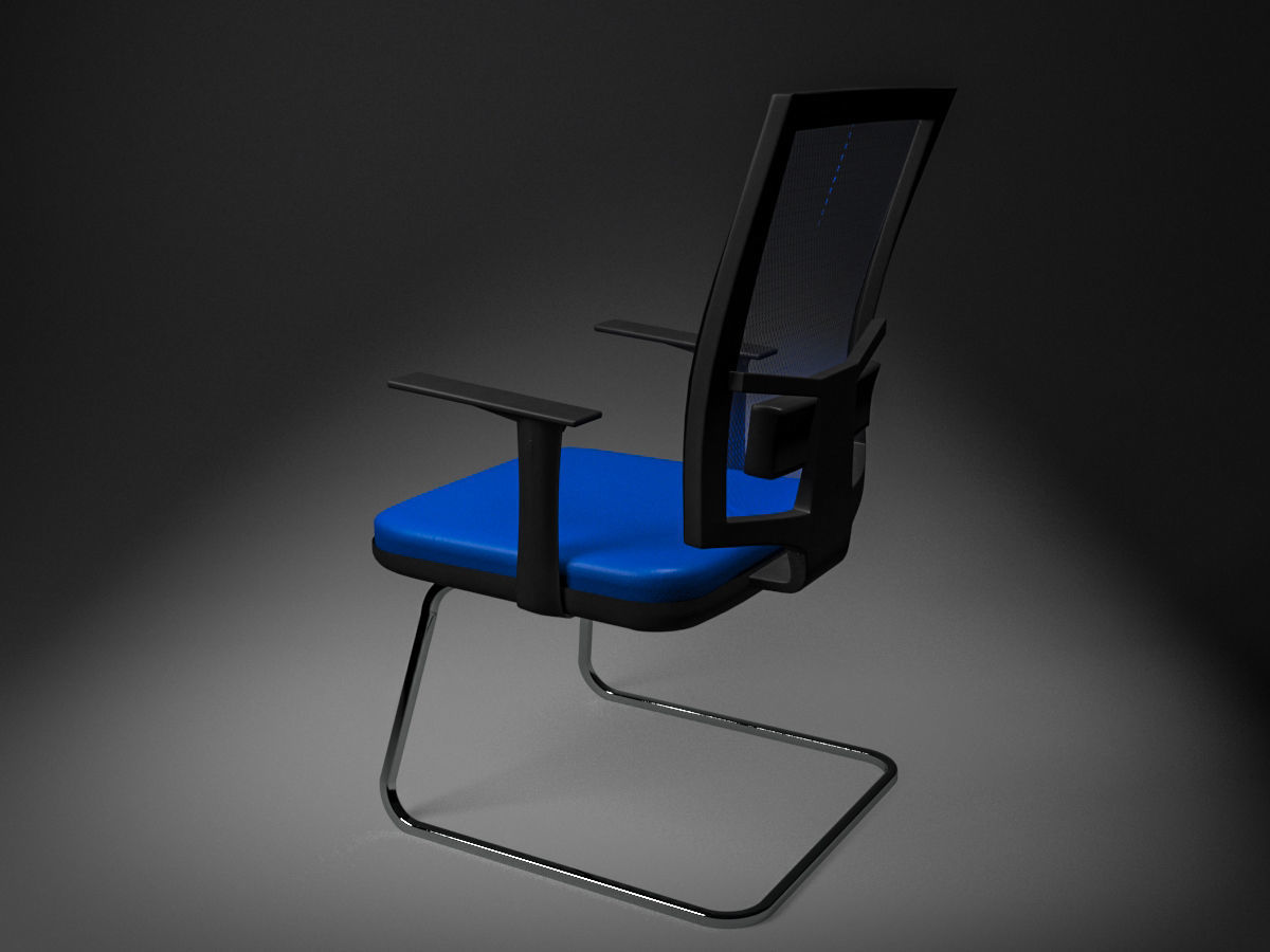 3D model Office Chair small low poly VR / AR / low-poly | CGTrader