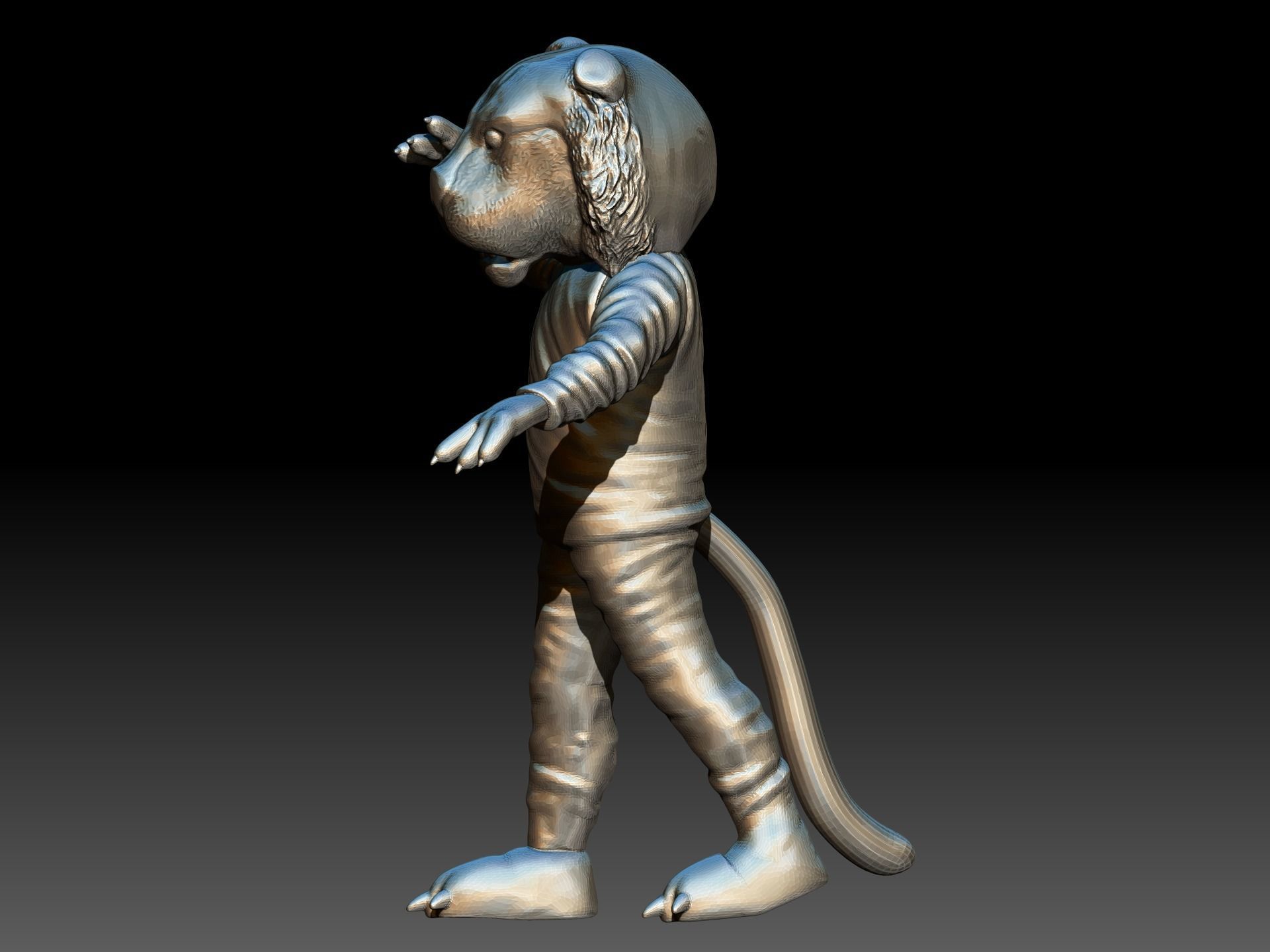 LSU Tiger 3D model 3D printable | CGTrader