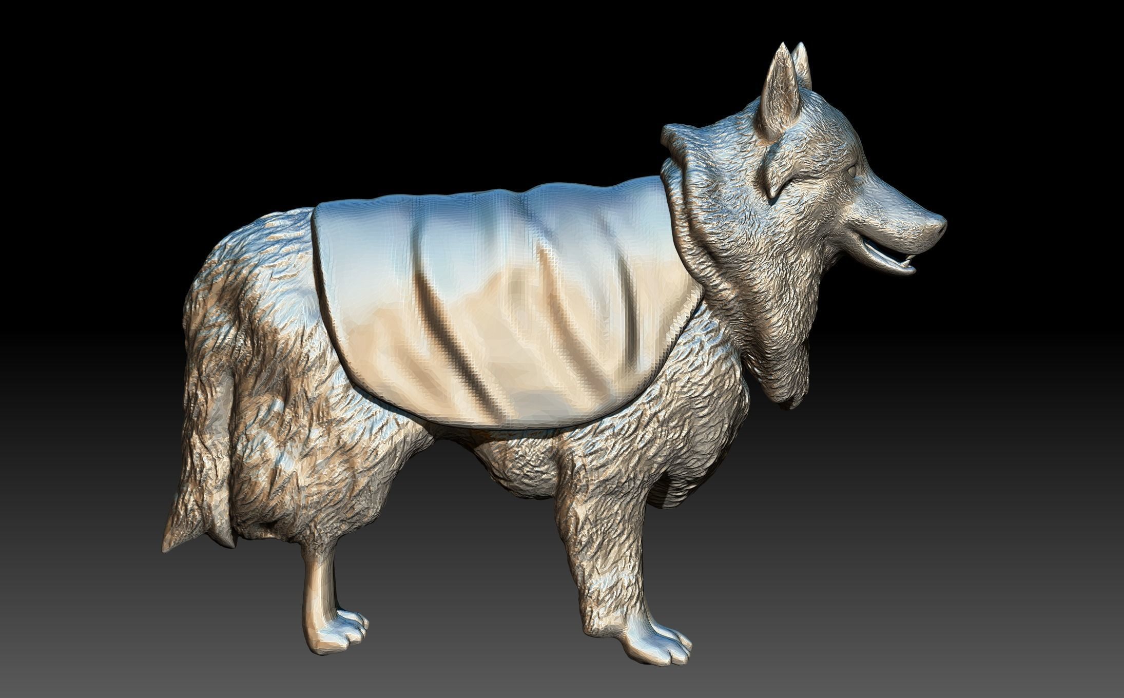 Texas AM University Reveille Dog 3D model 3D printable | CGTrader