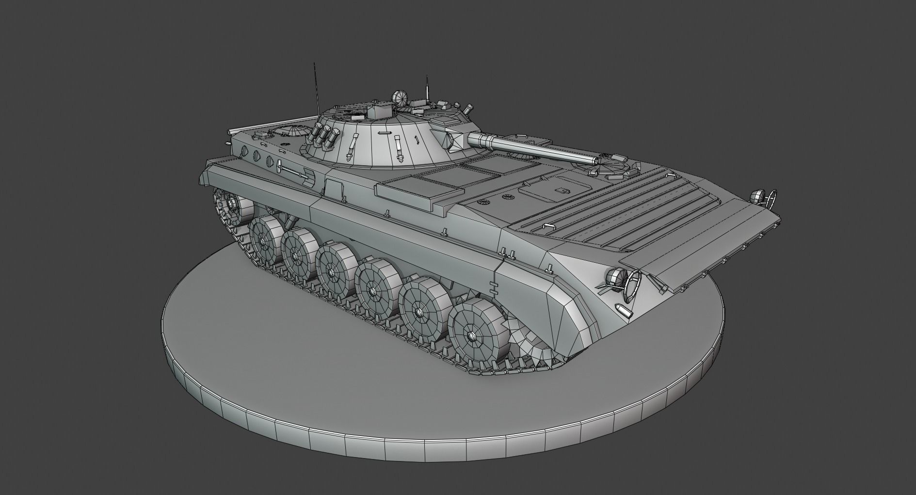 3D model BMP-1K Troop Carrier - Armored vehicle VR / AR / low-poly ...