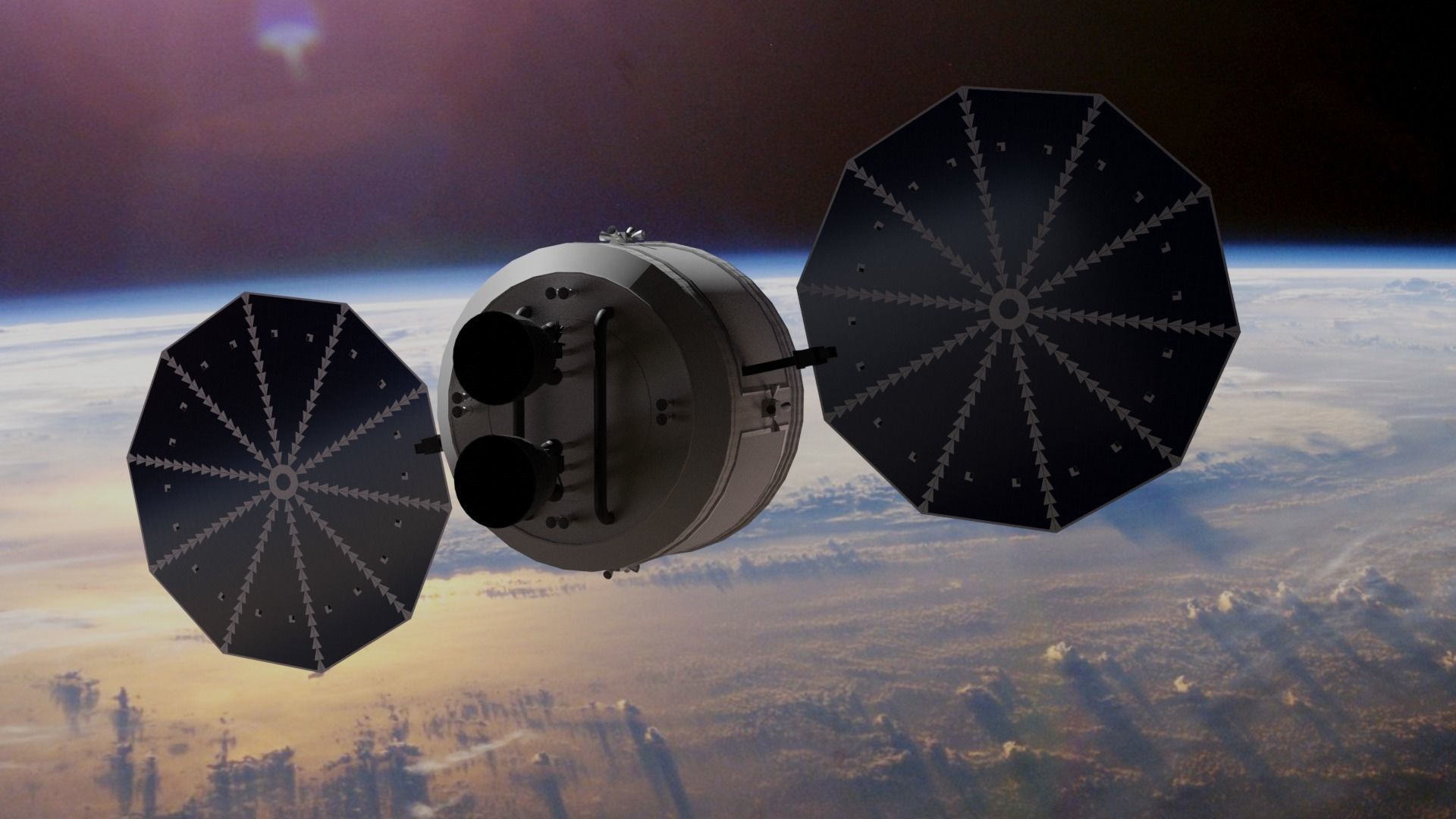 3D model Crew Exploration Vehicle Space Capsule CEV VR / AR / low-poly ...