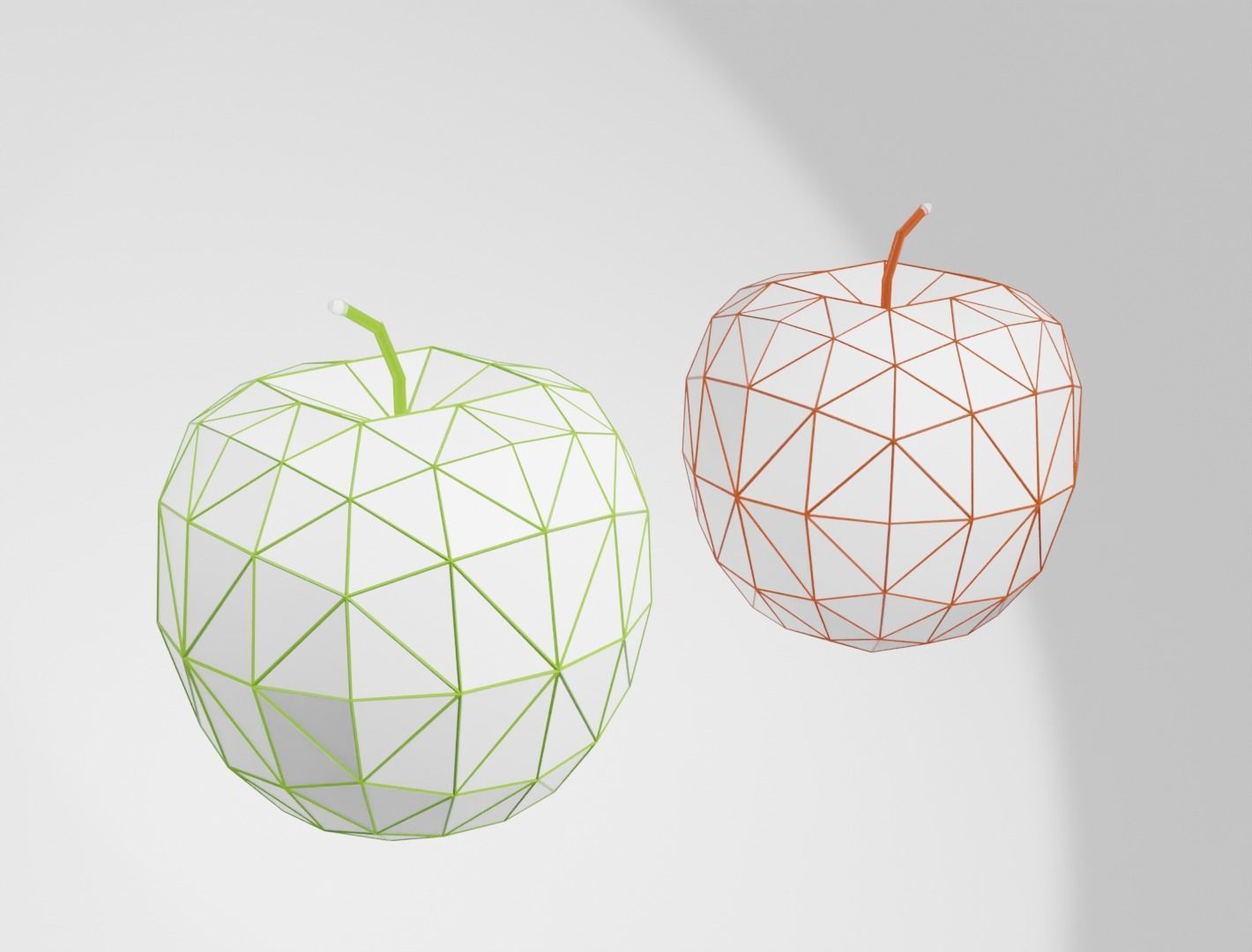 Low-poly apples free VR / AR / low-poly 3D model | CGTrader