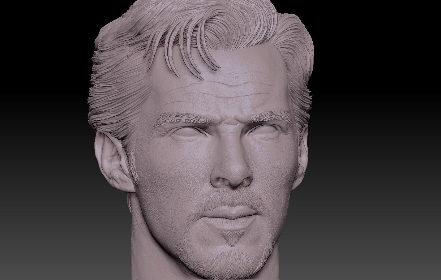 Doctor Strange head Benedict Cumberbatch 3D model 3D printable | CGTrader