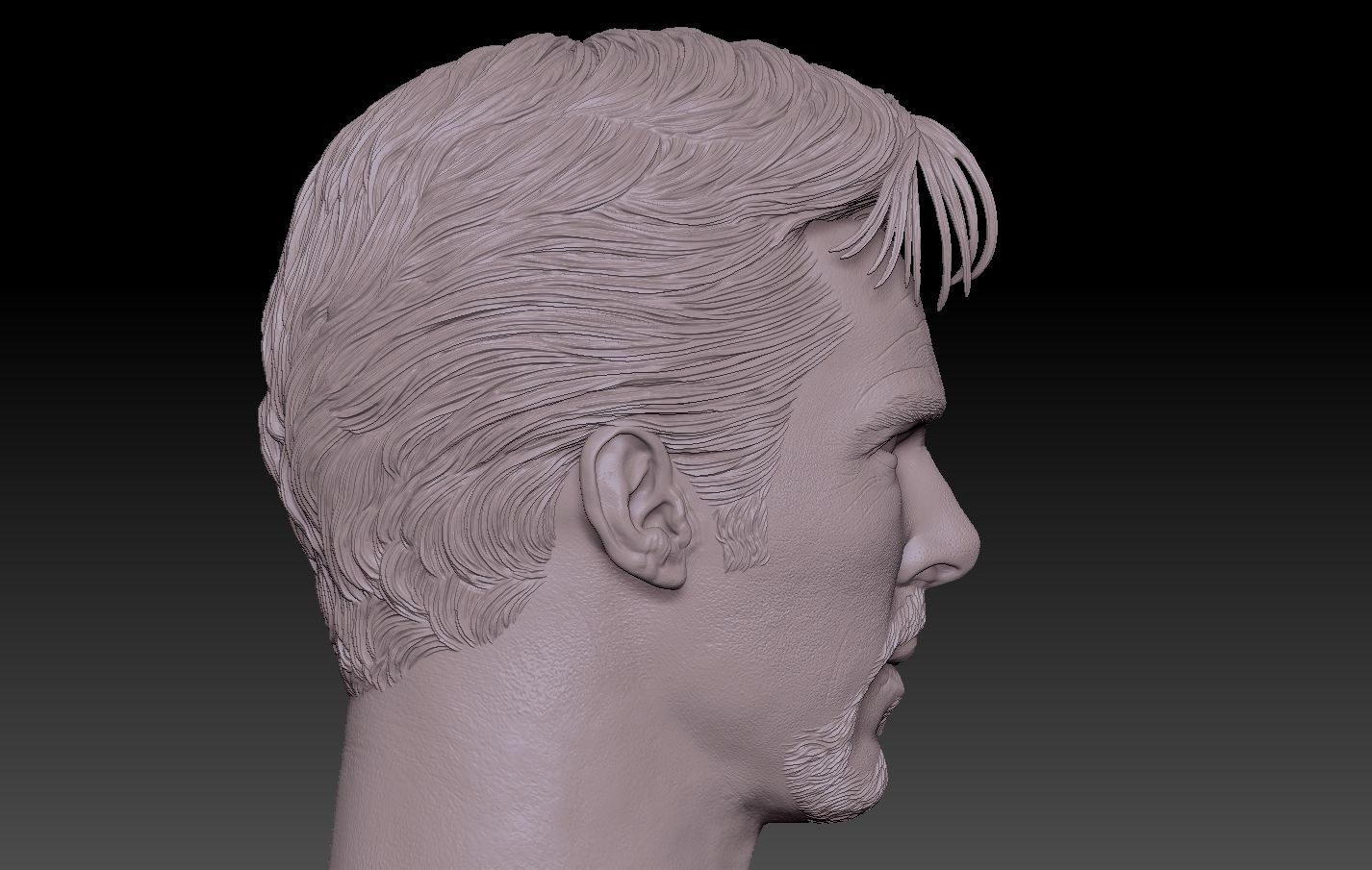 Doctor Strange head Benedict Cumberbatch 3D model 3D printable | CGTrader