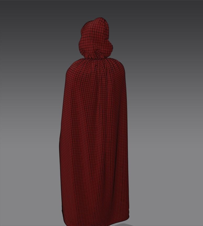 3D model medieval cape VR / AR / low-poly | CGTrader