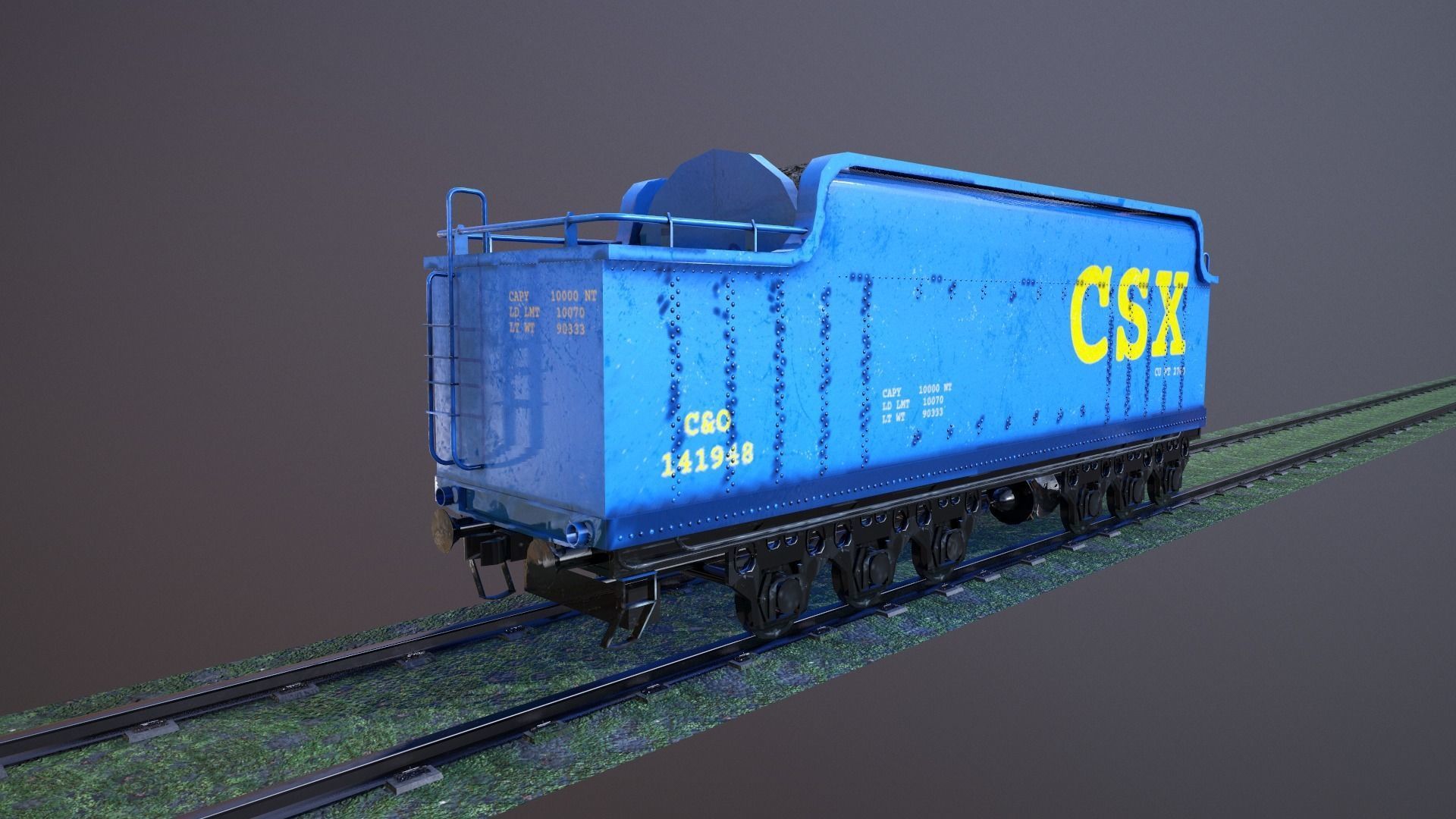 3D model Train Hopper car Low-poly 3D model VR / AR / low-poly | CGTrader