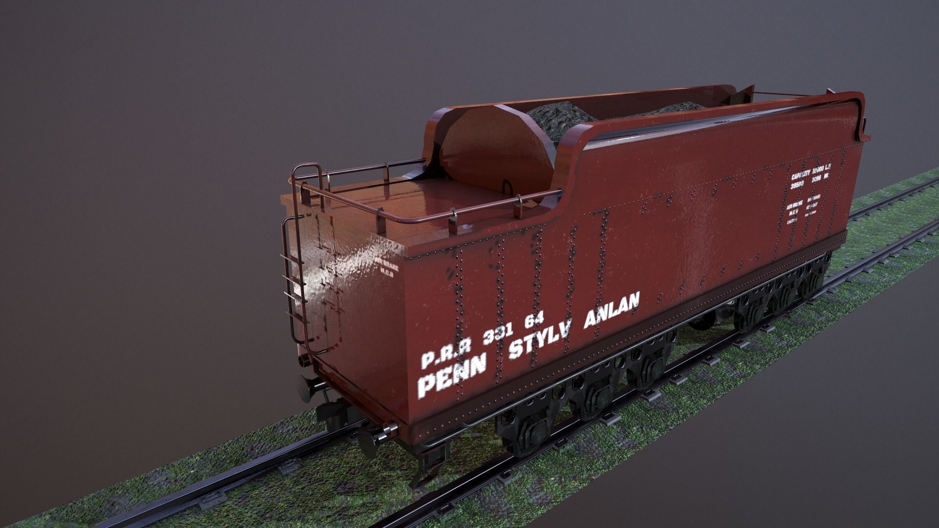 3D model Train Hopper car Low-poly 3D model VR / AR / low-poly | CGTrader