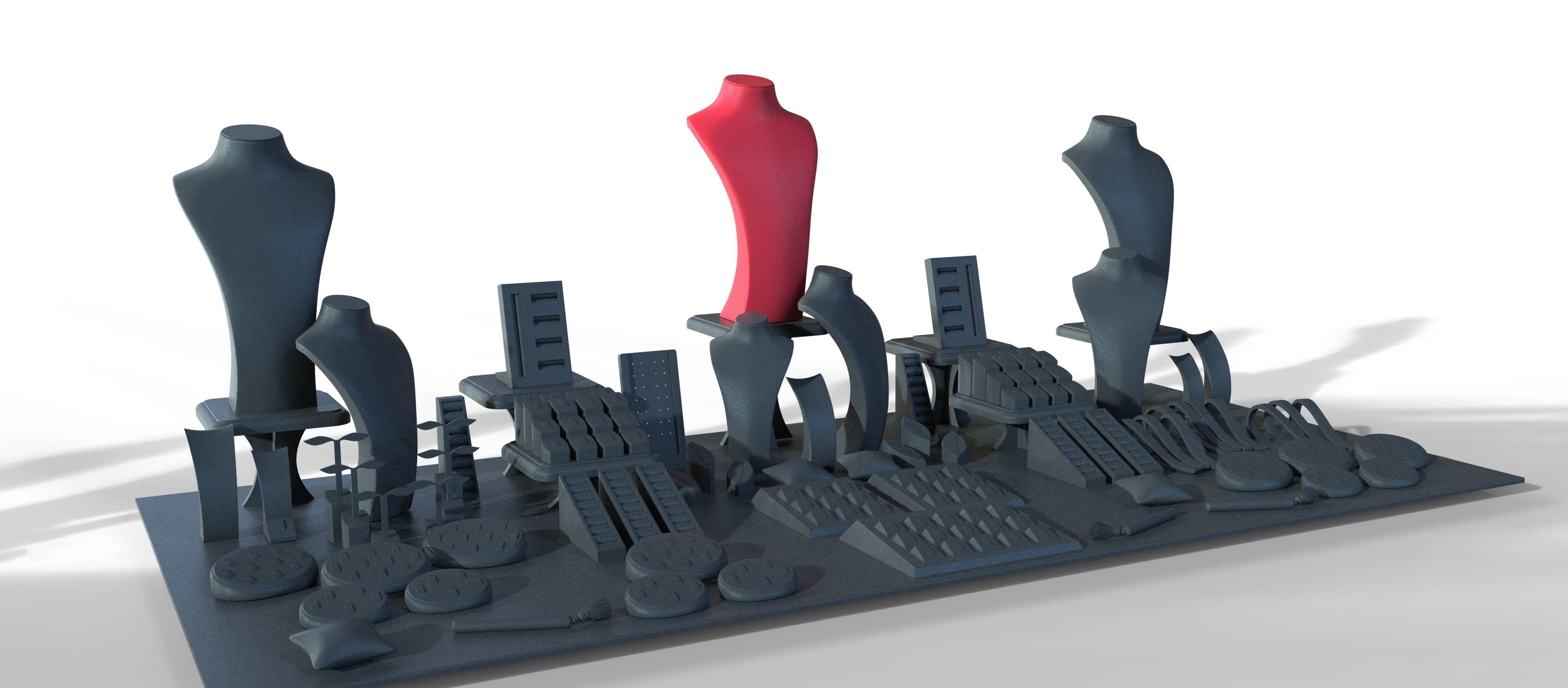 Jewelry Display 3D model 3D printable rigged | CGTrader