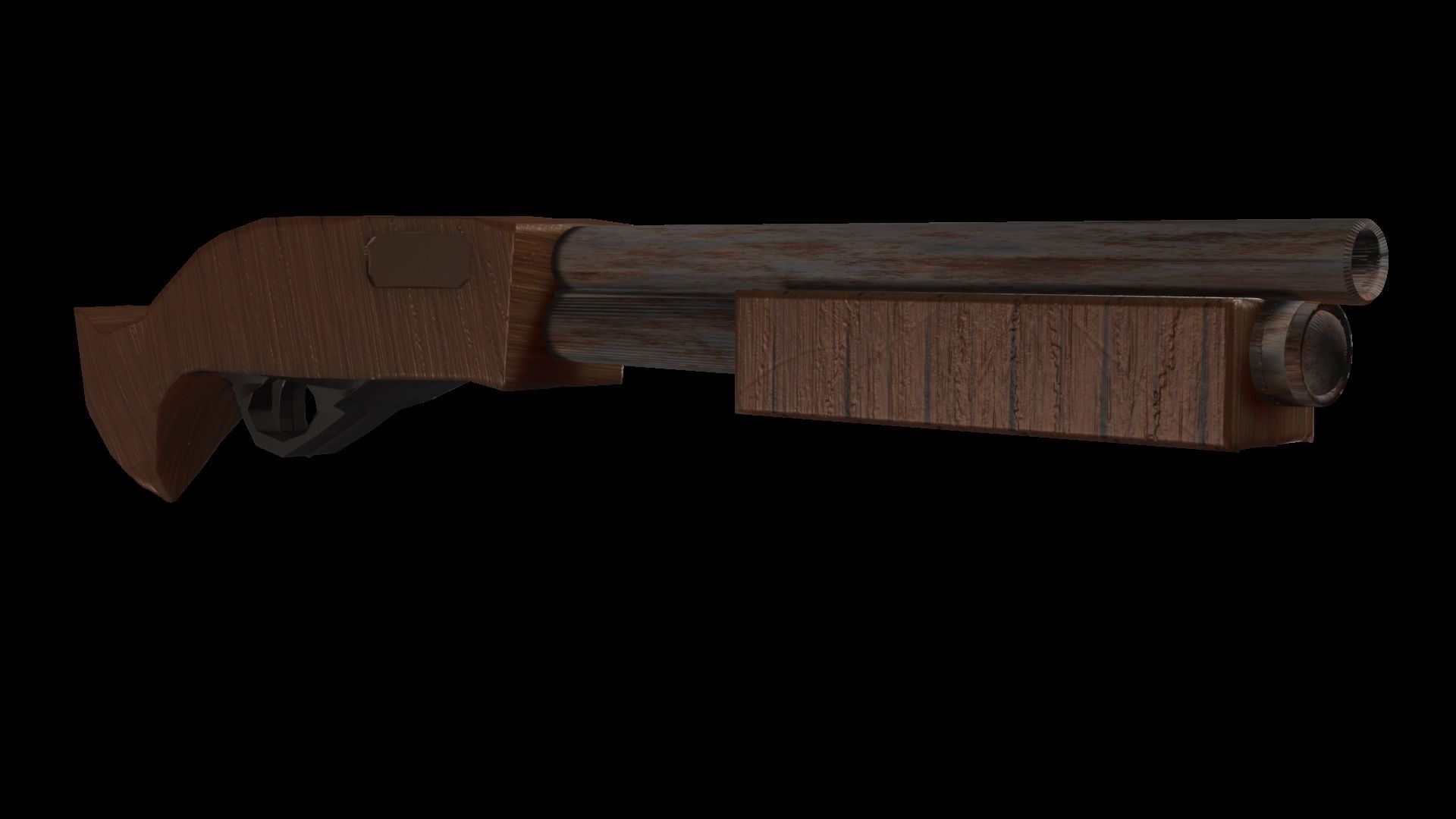 rust shotgun low poly 3D models free VR / AR / low-poly 3D model | CGTrader