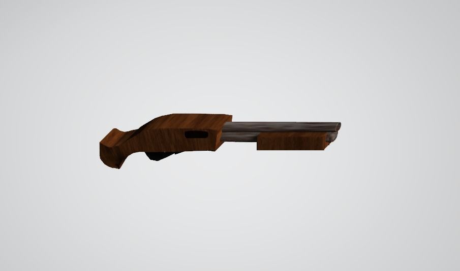 rust shotgun low poly 3D models free VR / AR / low-poly 3D model | CGTrader
